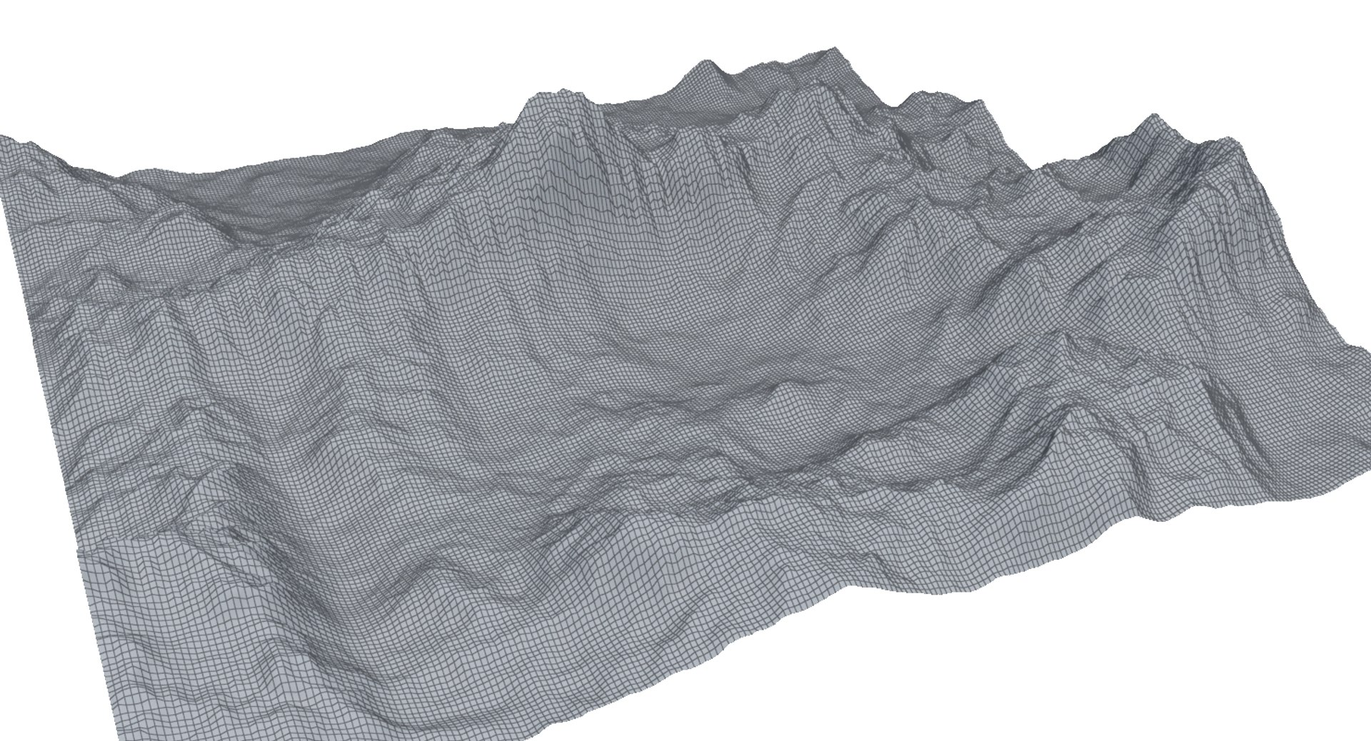 3d model snow landscape