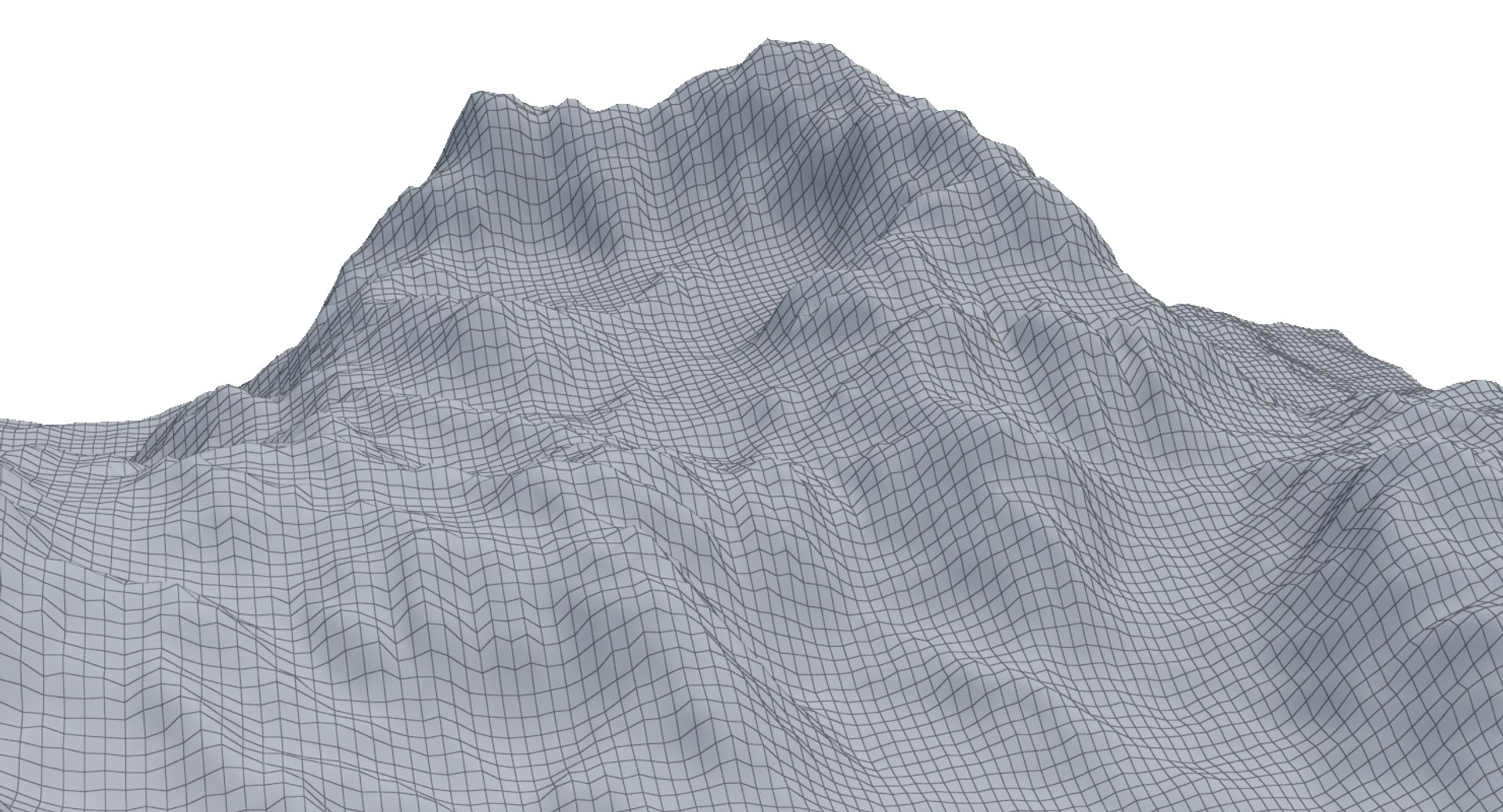 3d model snow landscape