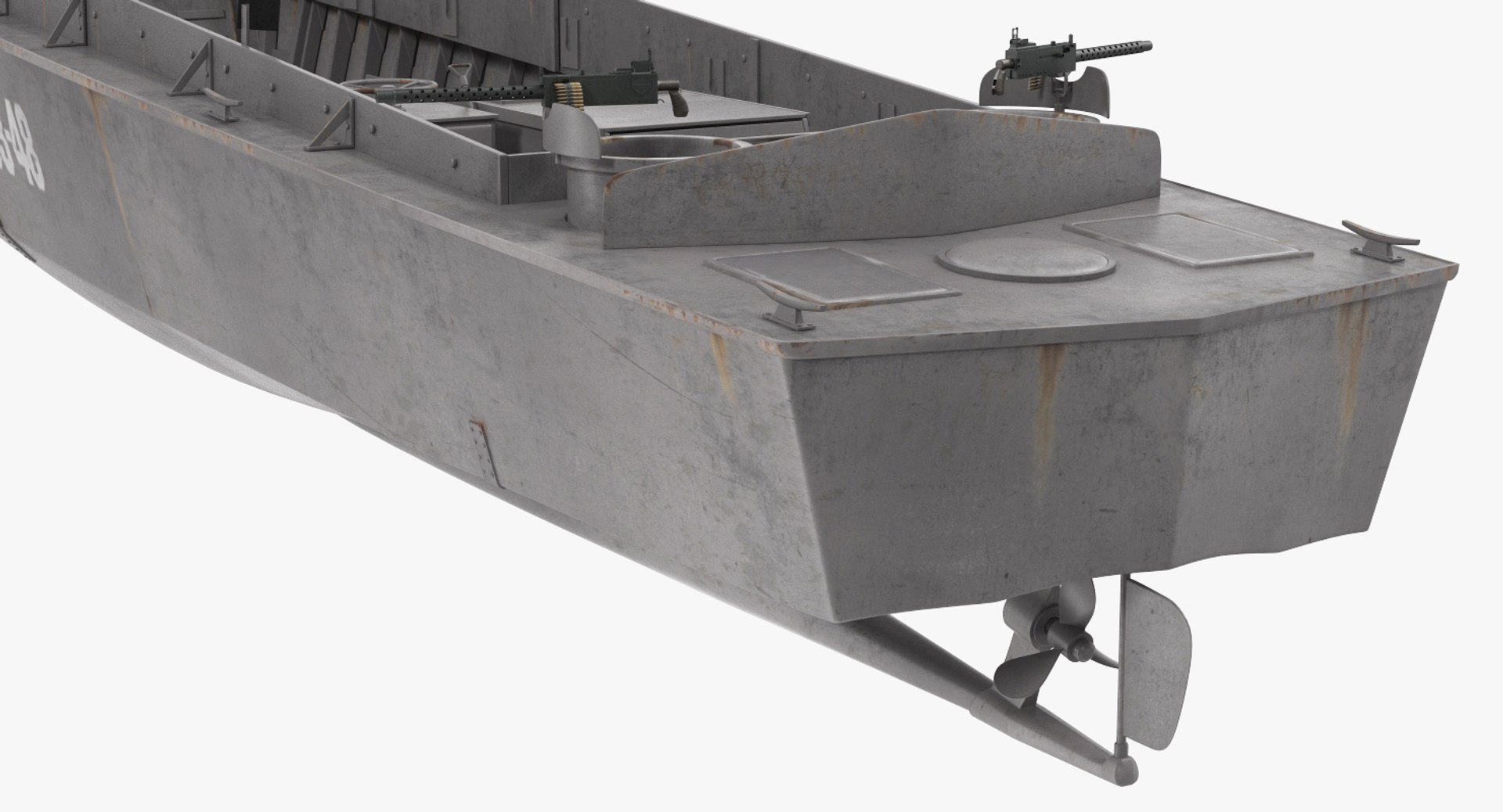 Lcvp Higgins Boat Rusty 3D Model - TurboSquid 1318141