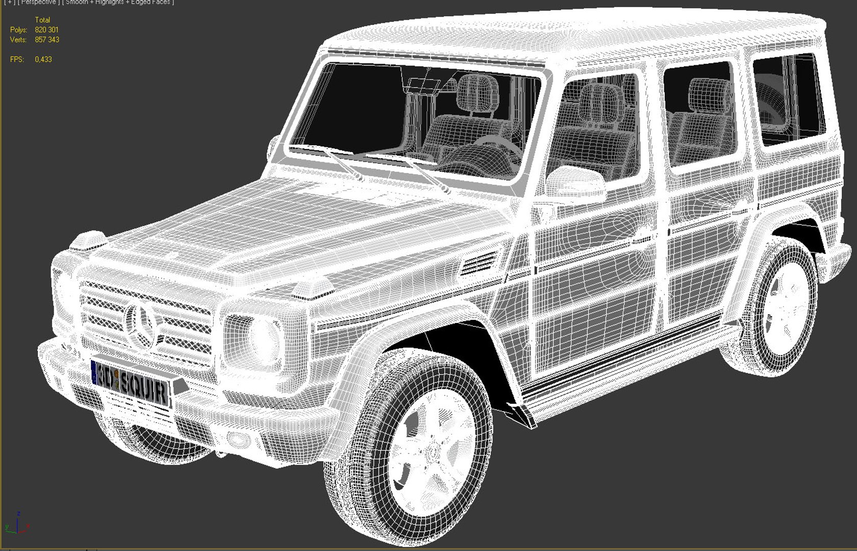 3d mercedes benz g g-class model