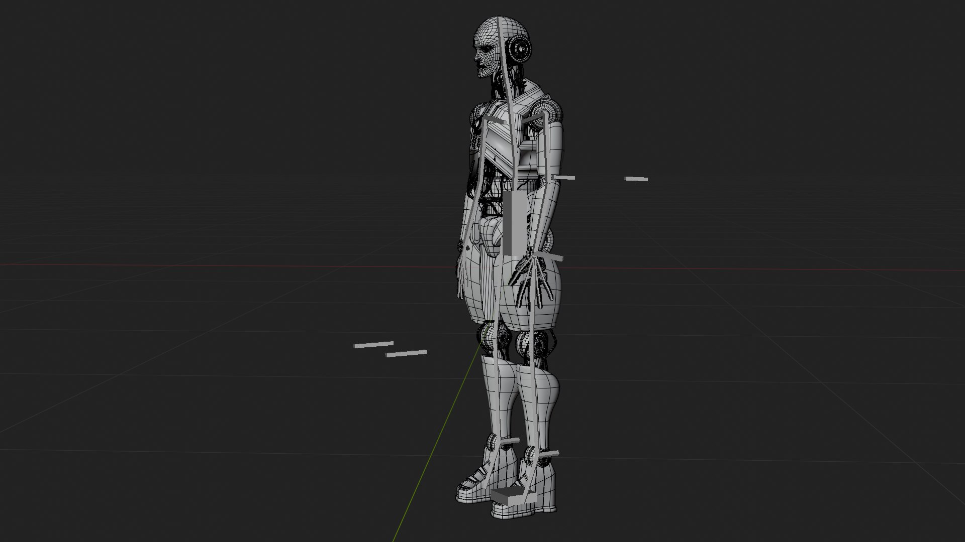 Rigged Cyborg 3D Model - TurboSquid 2207360