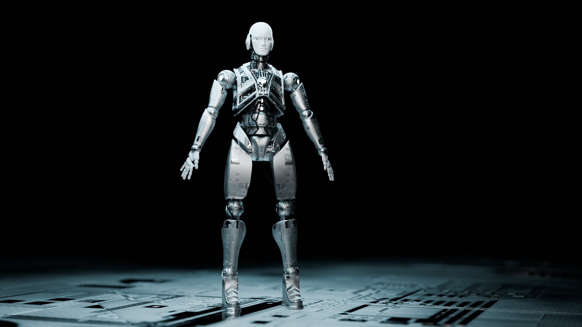 Rigged Cyborg 3D Model - TurboSquid 2207360