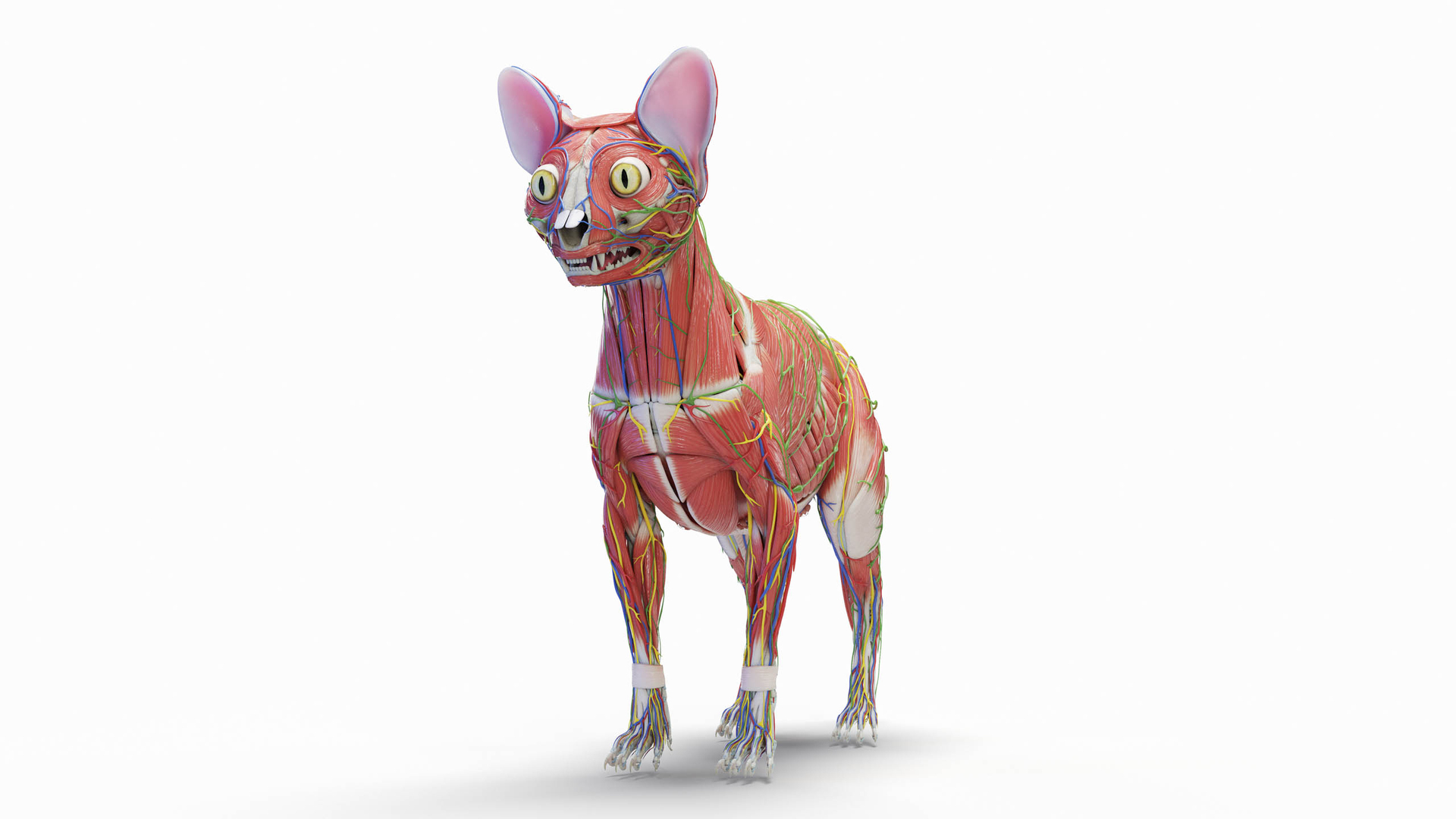 modèle 3D de Anatomie féminine complète du chat statique - TurboSquid ...