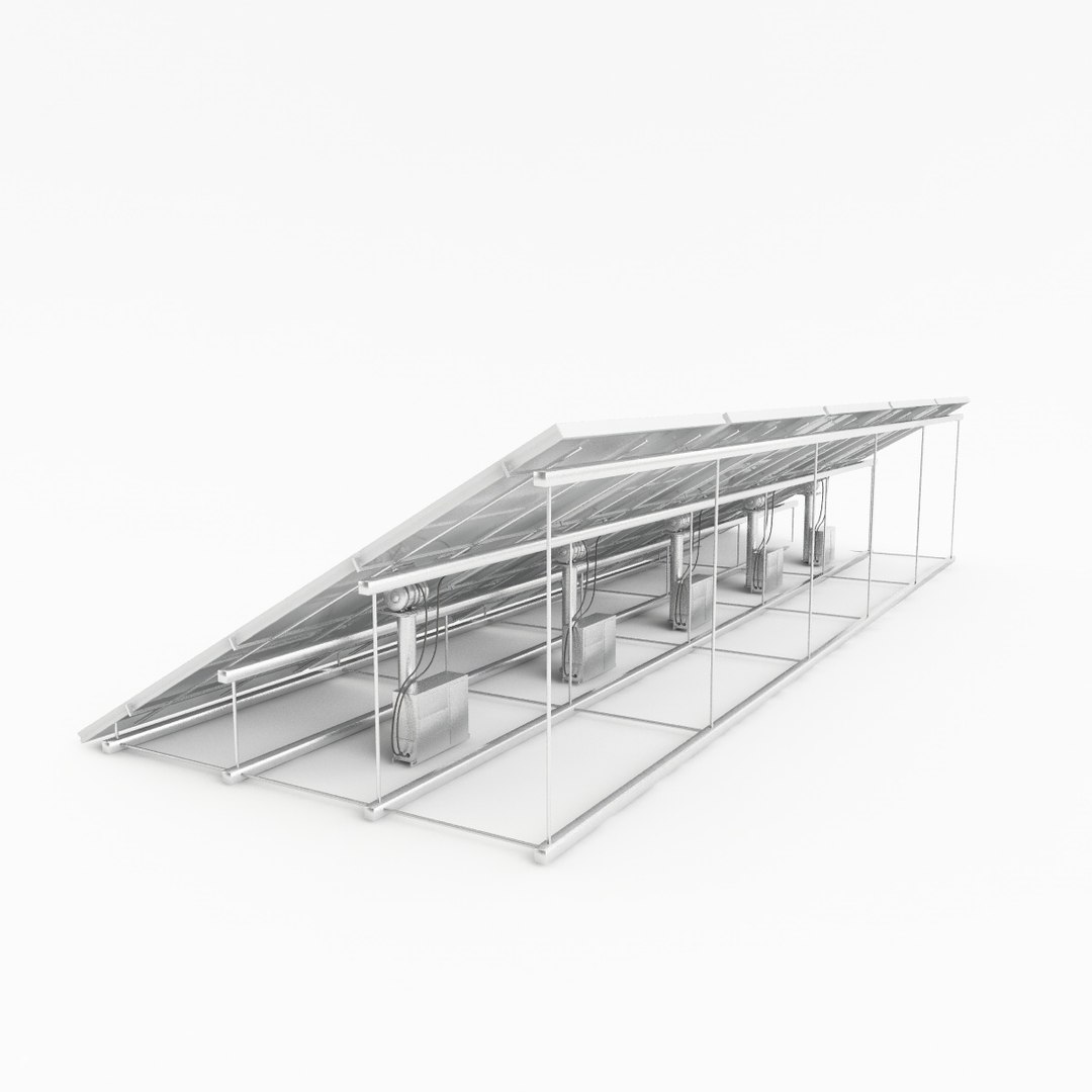 Solar Panel Set 3d Model