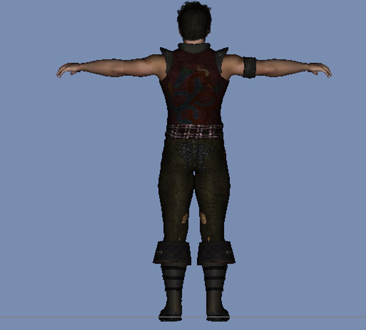 3d Celtic Character Model