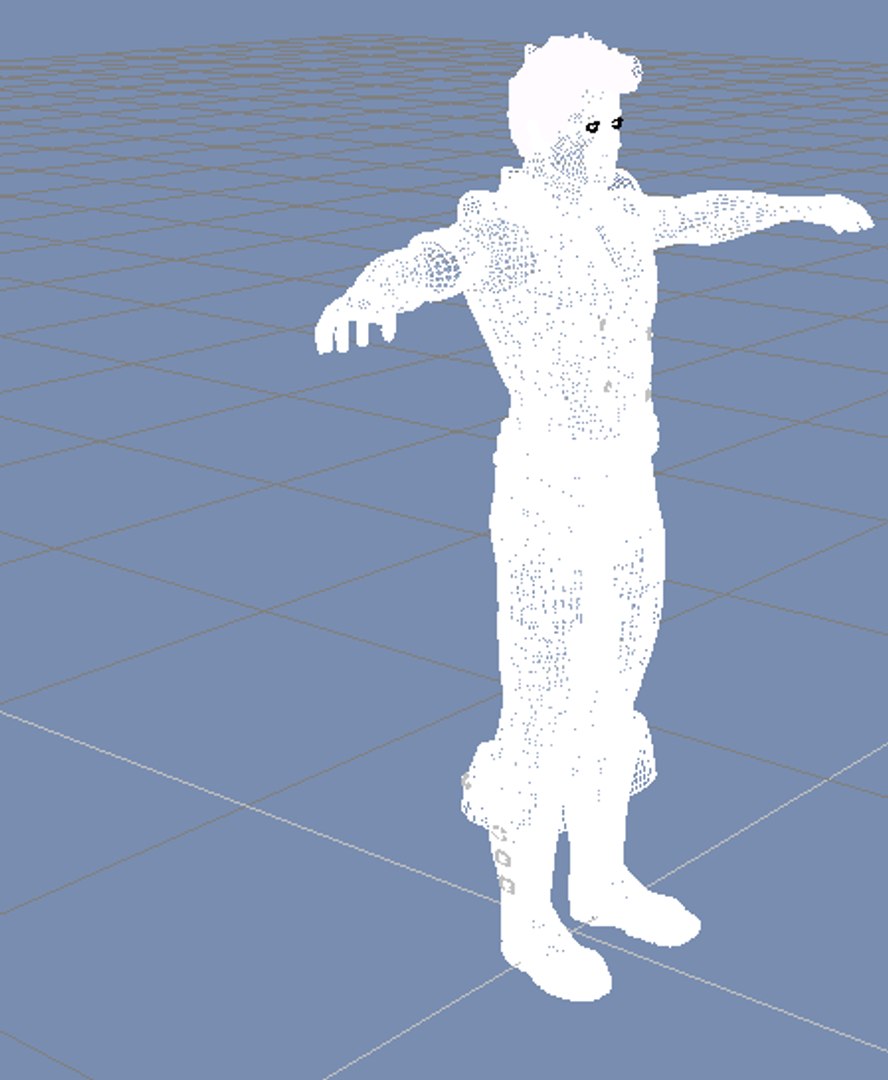 3d Celtic Character Model