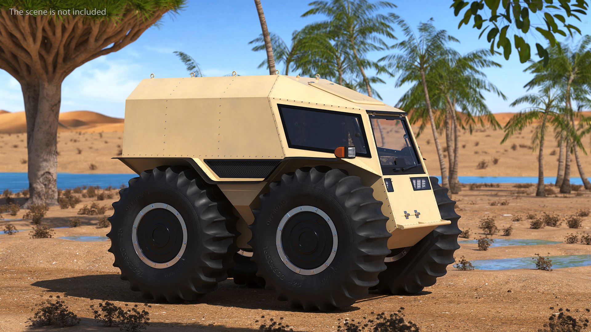 3D Model Amphibious ATV Rigged For Cinema 4D - TurboSquid 2168147