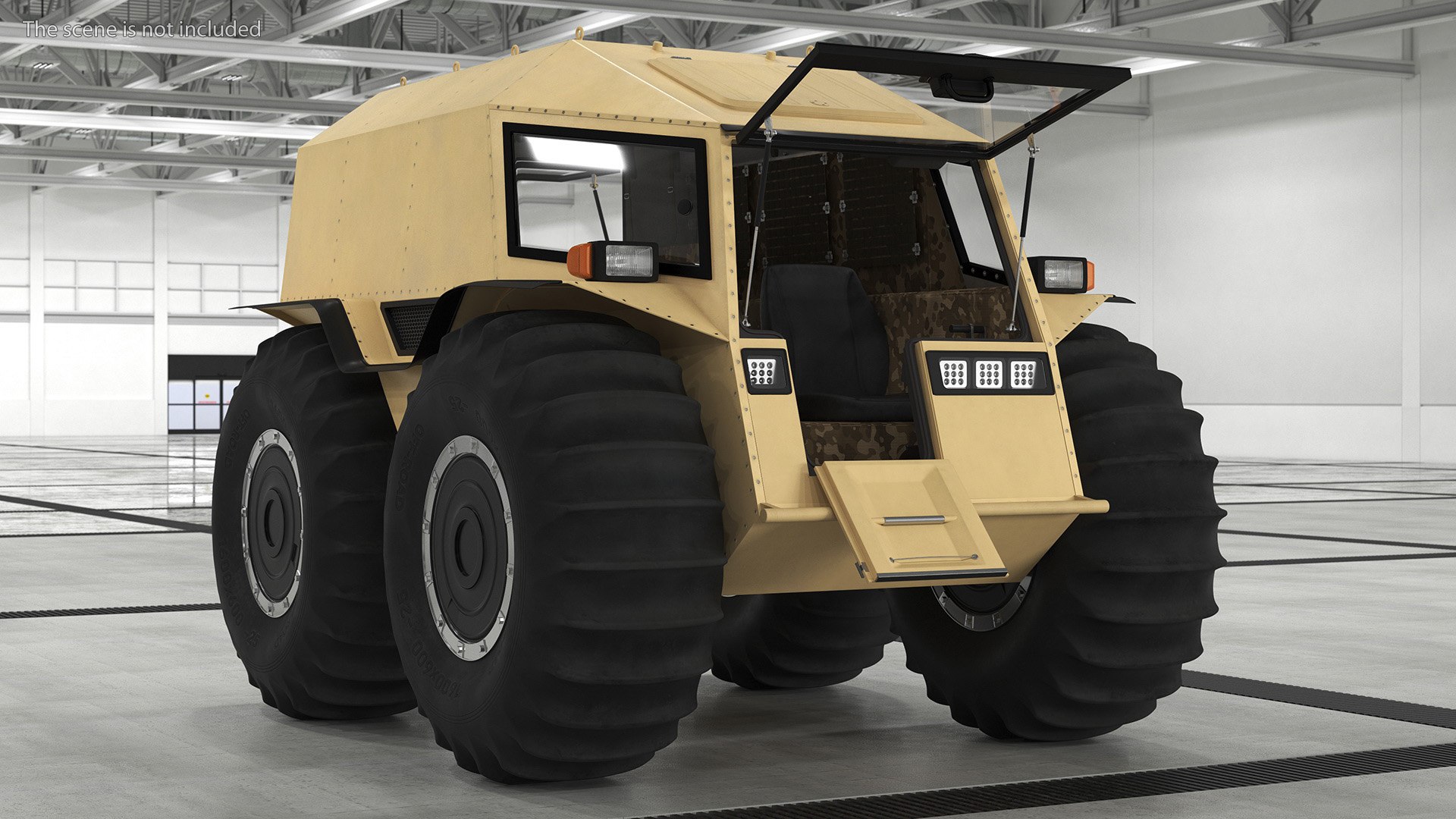 3D Model Amphibious ATV Rigged For Cinema 4D - TurboSquid 2168147