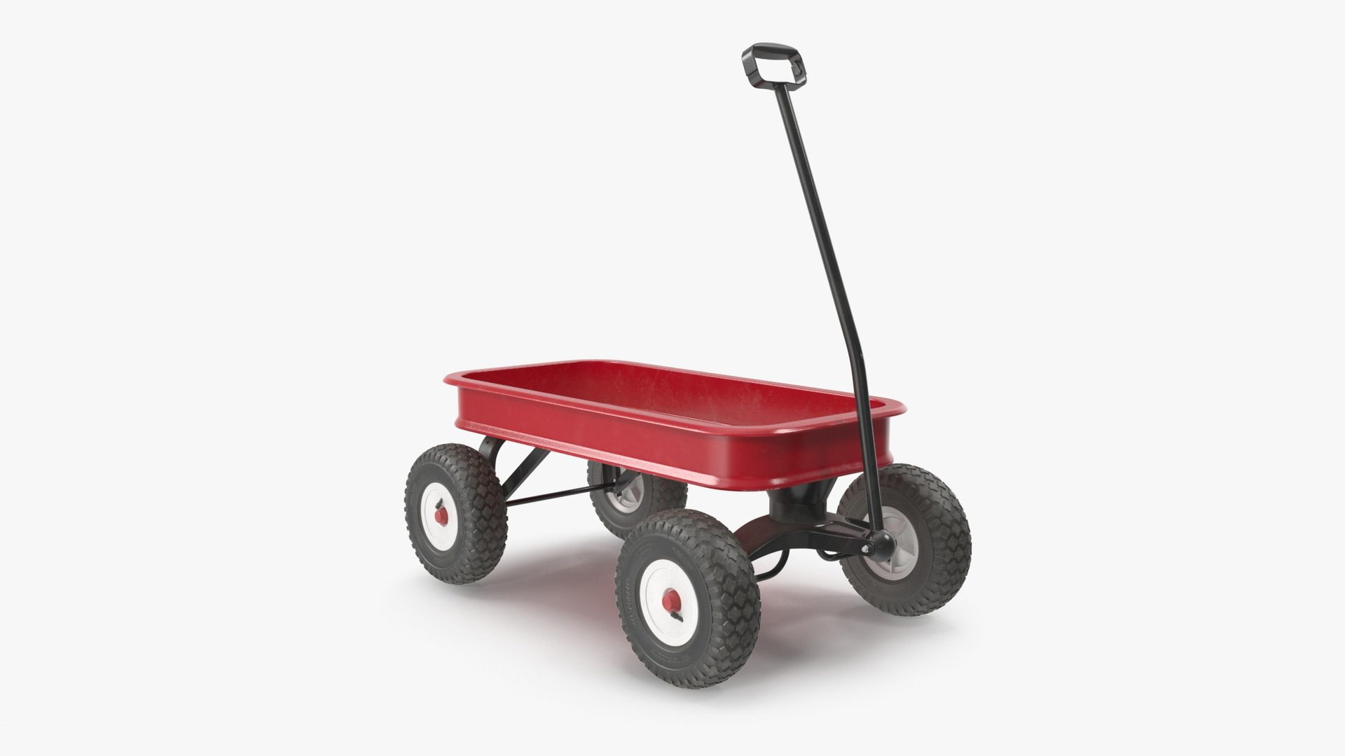 Red Steel Garden Cart 3D Model Model - TurboSquid 2332860