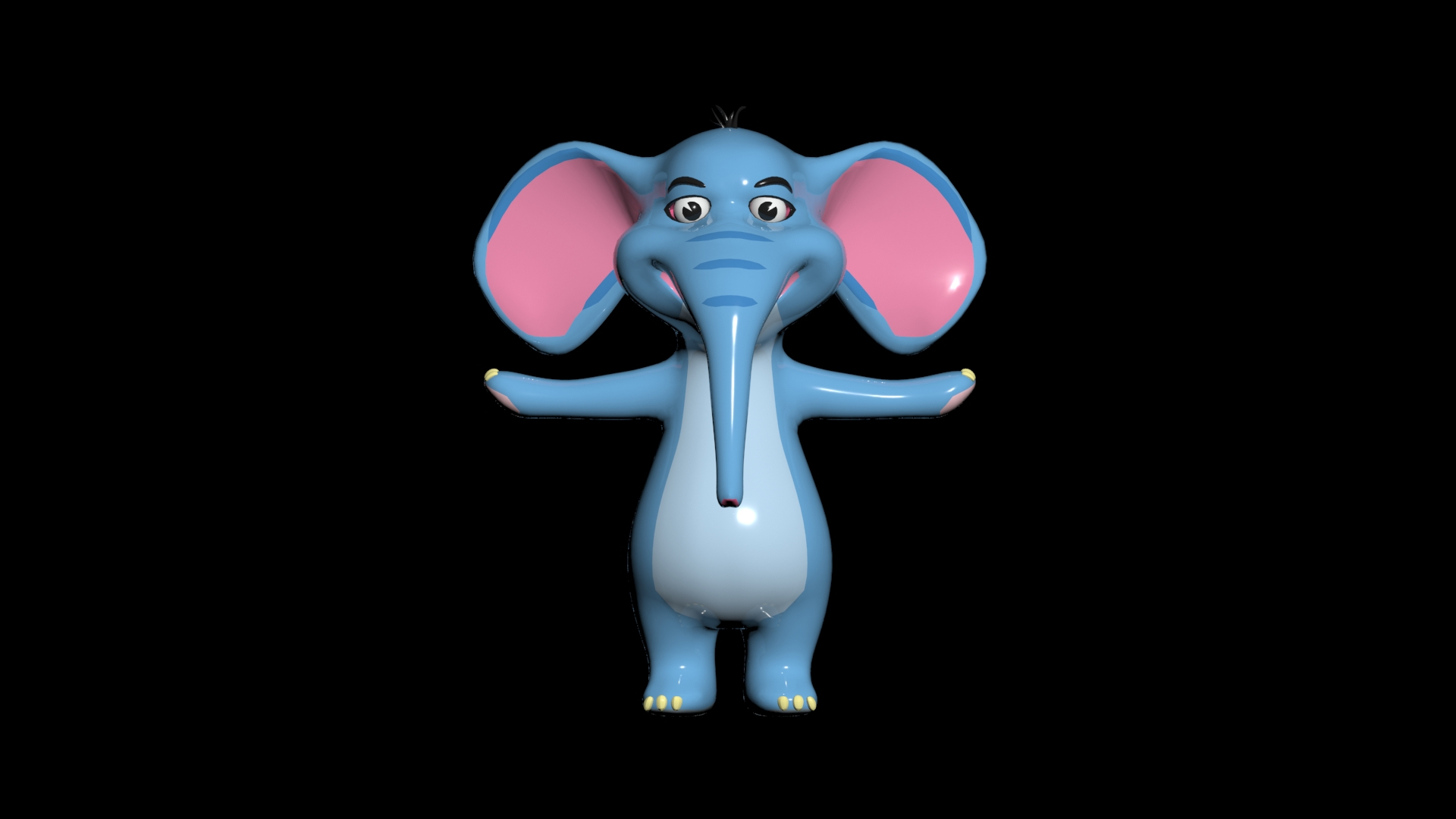 3D Elephant Toon Model - TurboSquid 1796739
