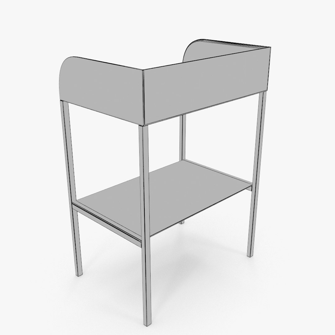 Baby Changing Table M1 3d Model
