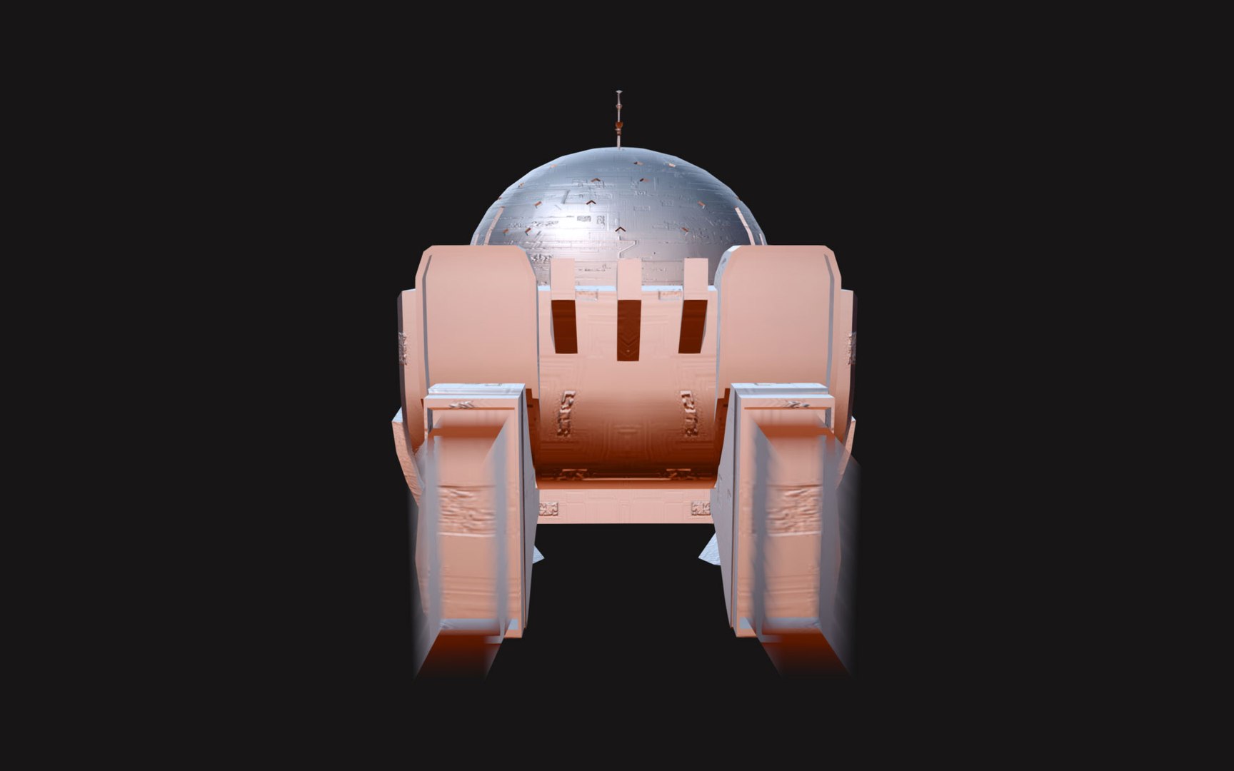 3d Crystal Mecha Titan Model