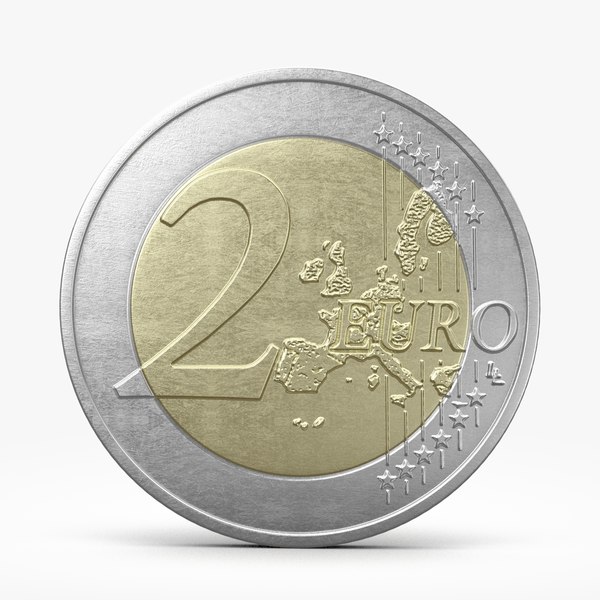 3d model euro coin
