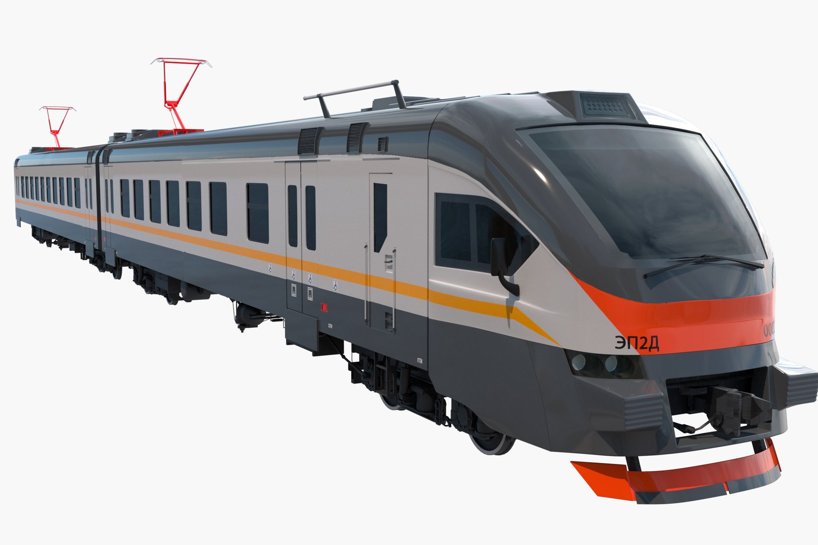 3D model passenger train ep2d - TurboSquid 1307948