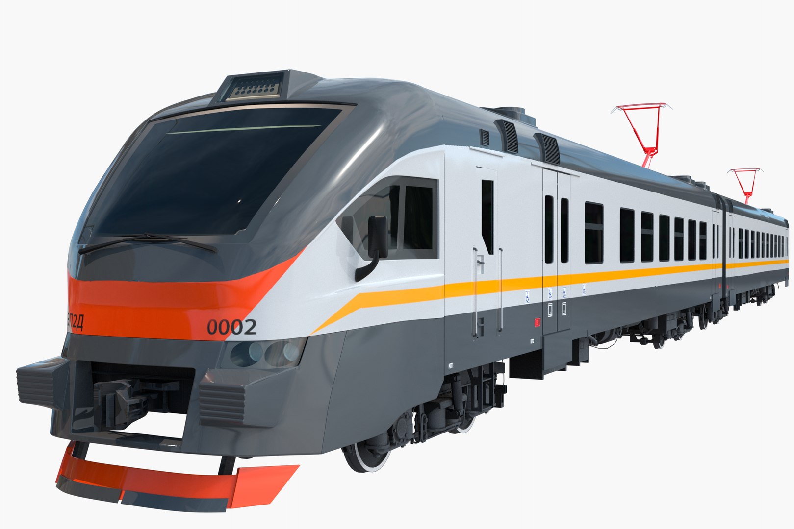 3D model passenger train ep2d - TurboSquid 1307948