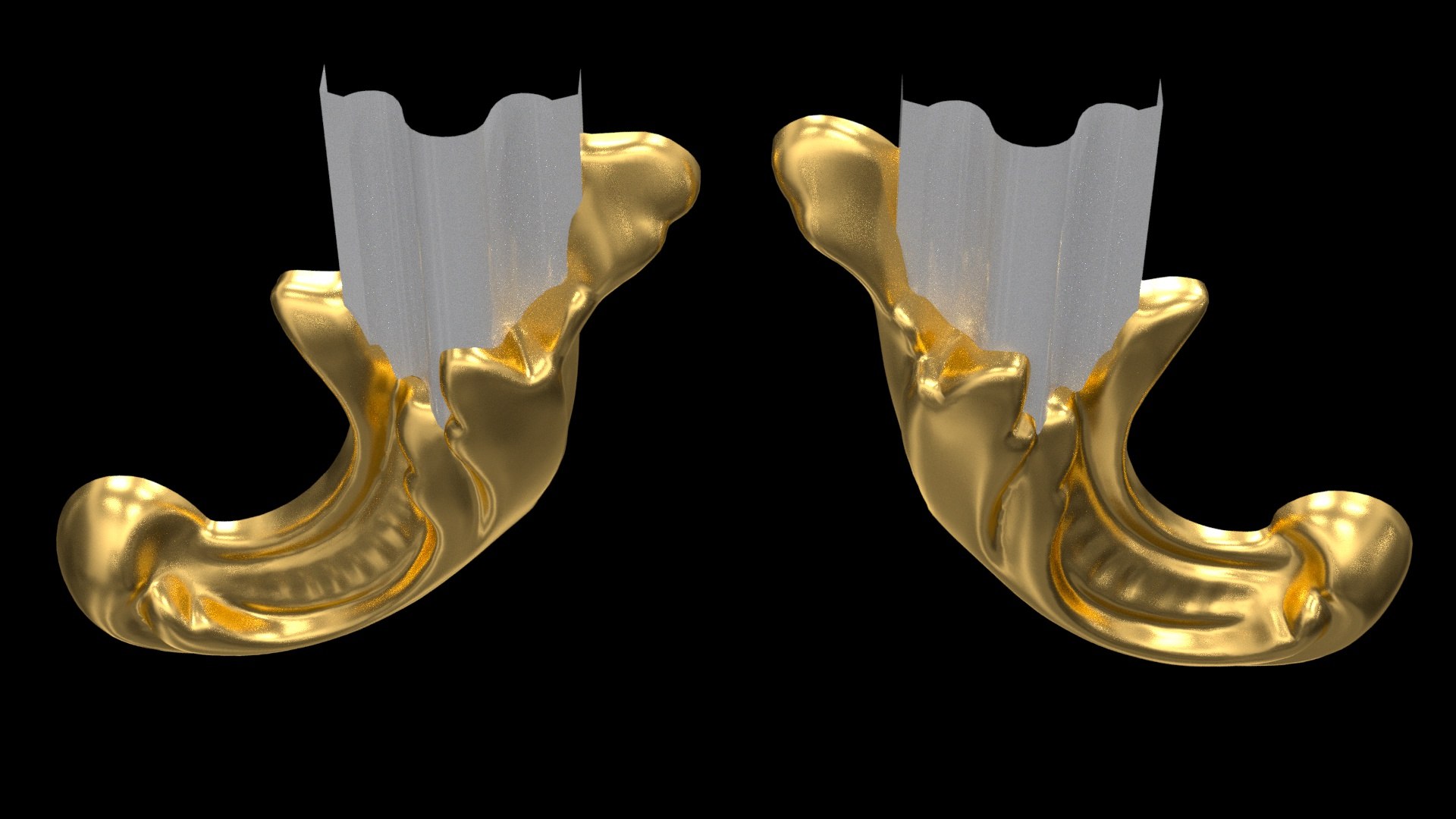 Plaster Decorative Bow DS247 3D Model - TurboSquid 2385830