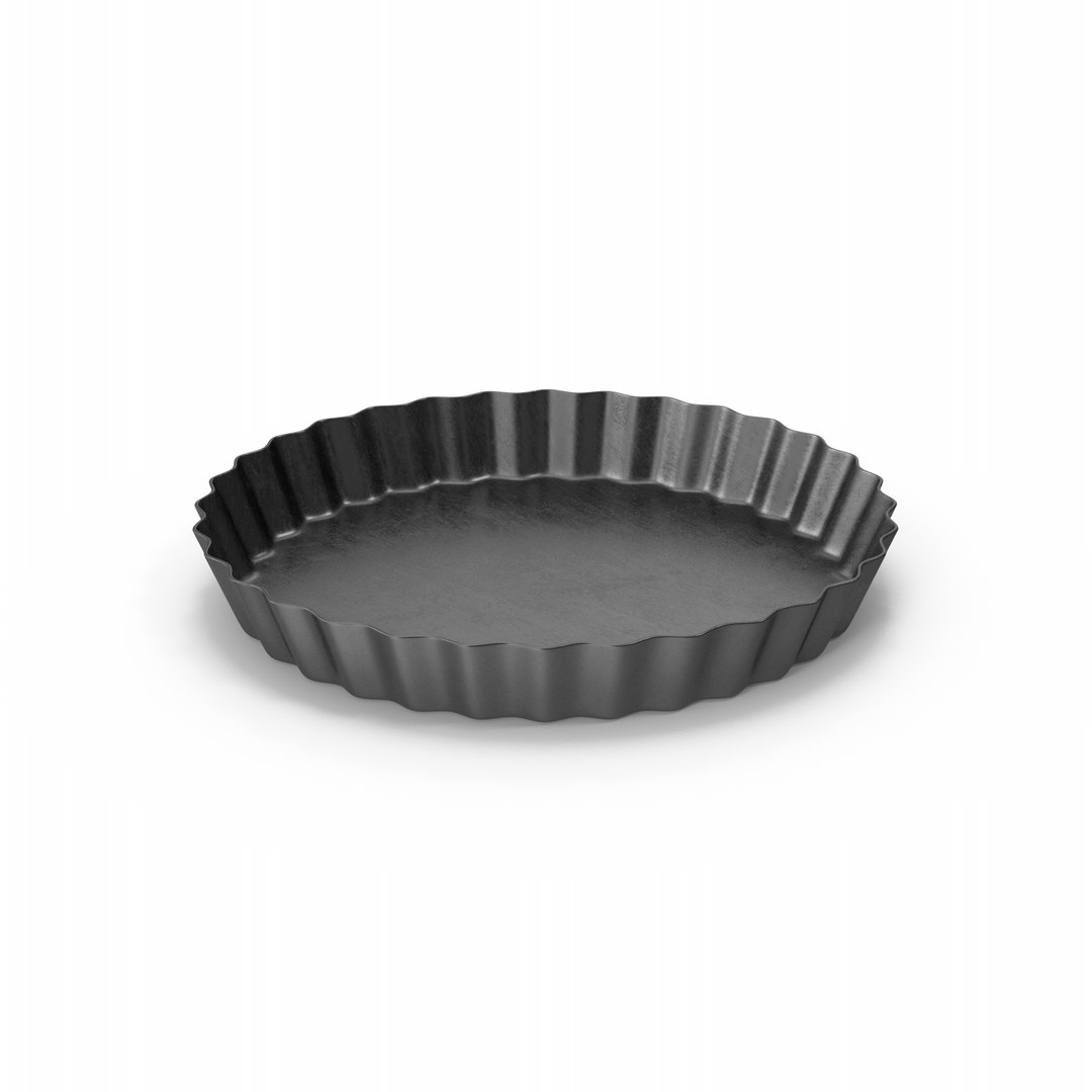 3D Black Pie Pan - TurboSquid 2093377