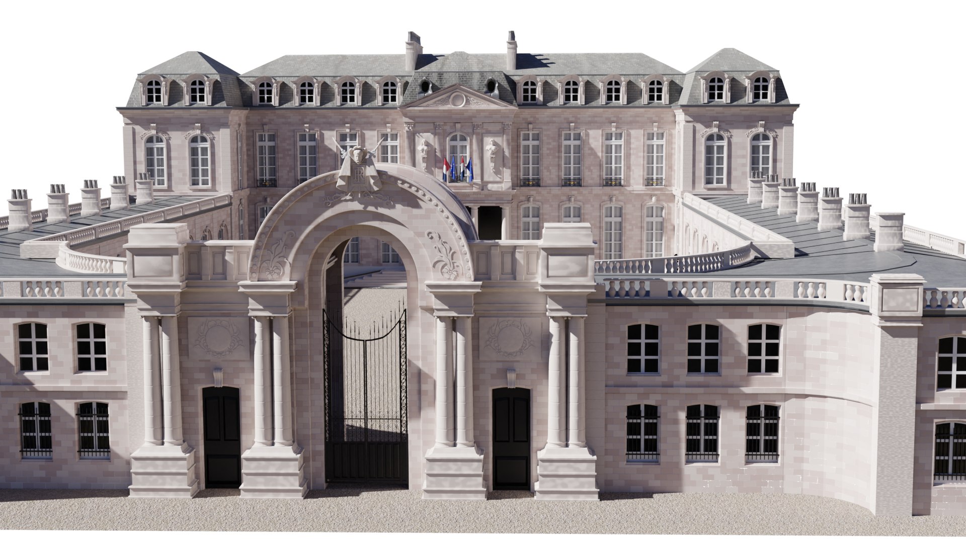 Elysee Palace 3D Model - TurboSquid 1871342