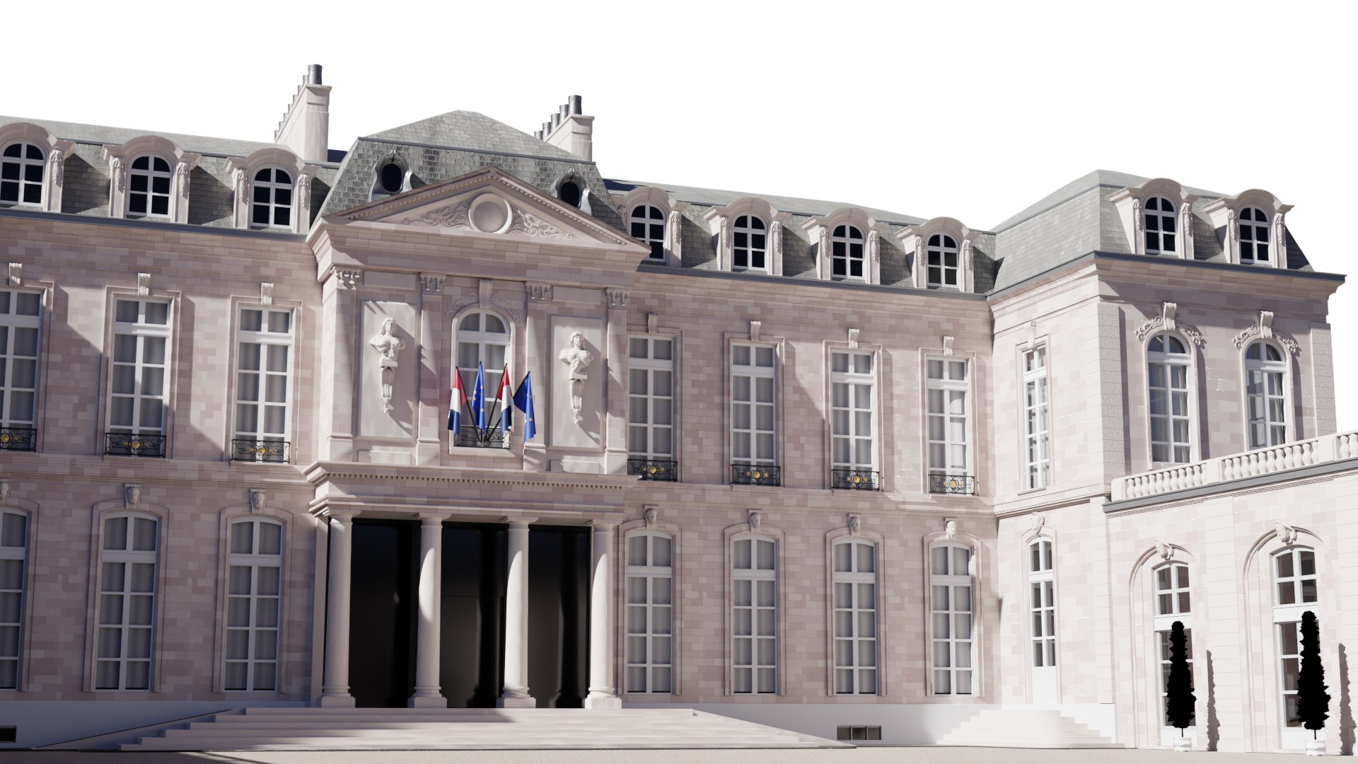 Elysee Palace 3D Model - TurboSquid 1871342