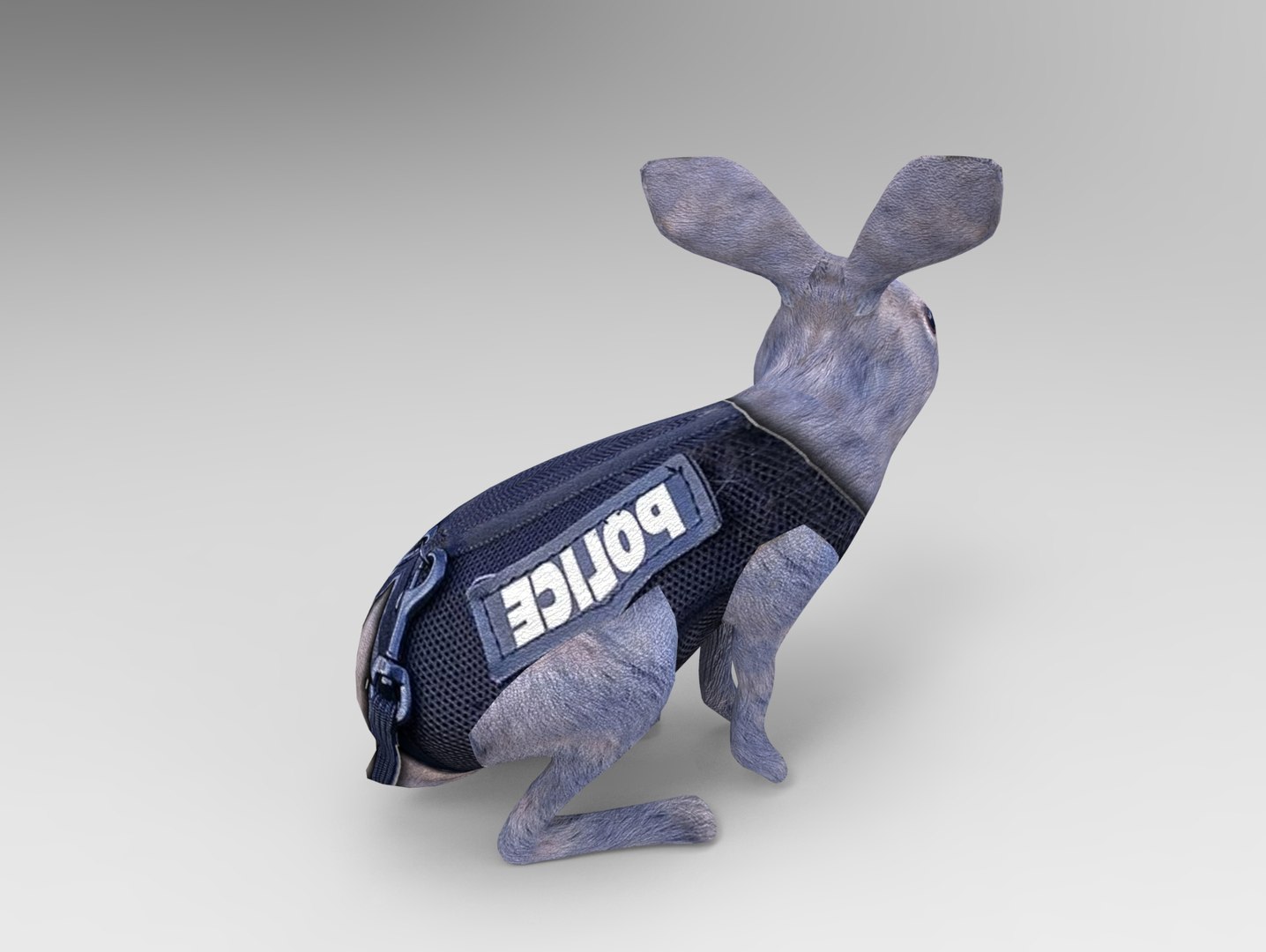 3D Police Rabbit Rigged Model - TurboSquid 1198240