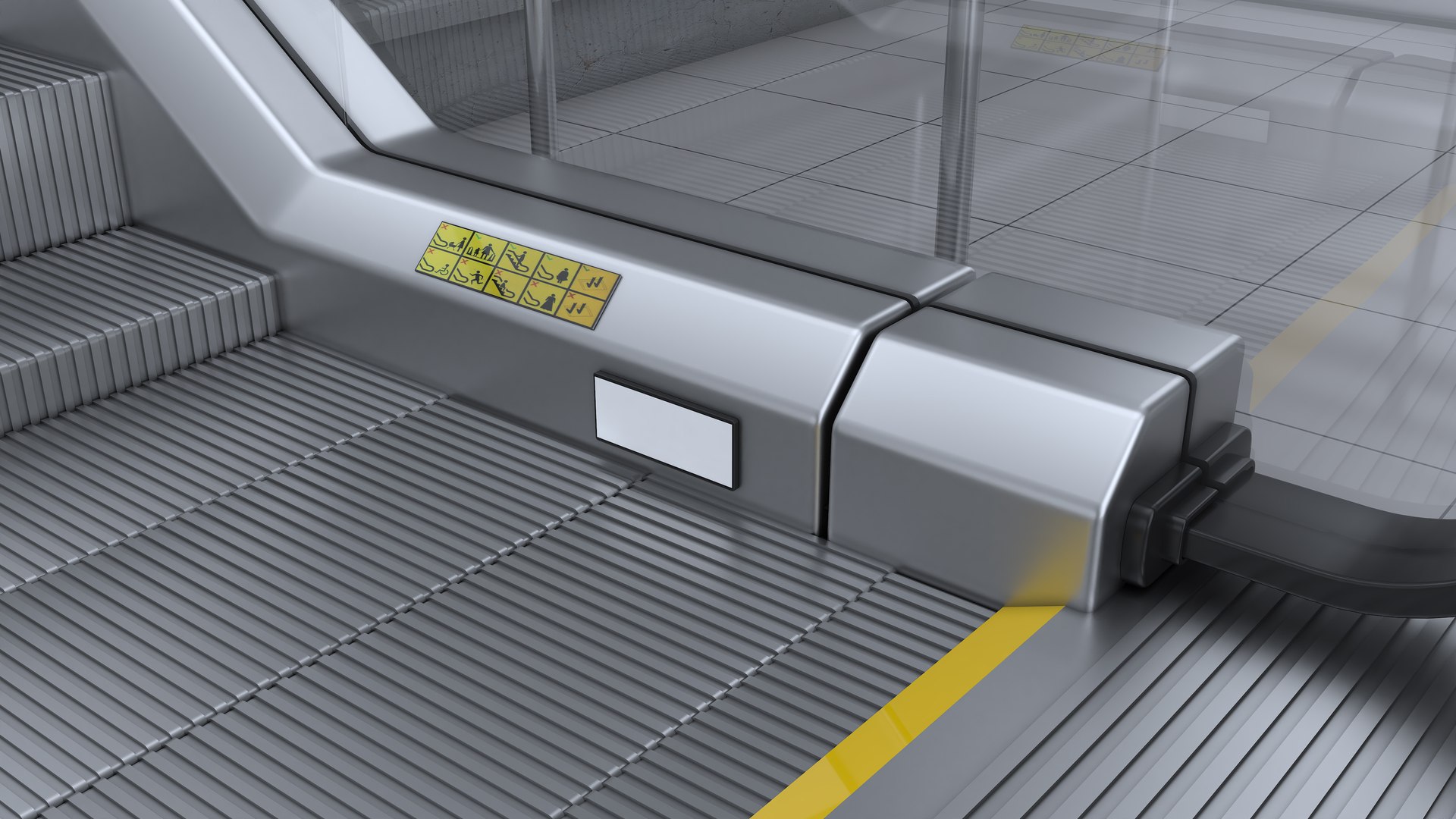 Stairs And Escalators 3D Model - TurboSquid 2239875