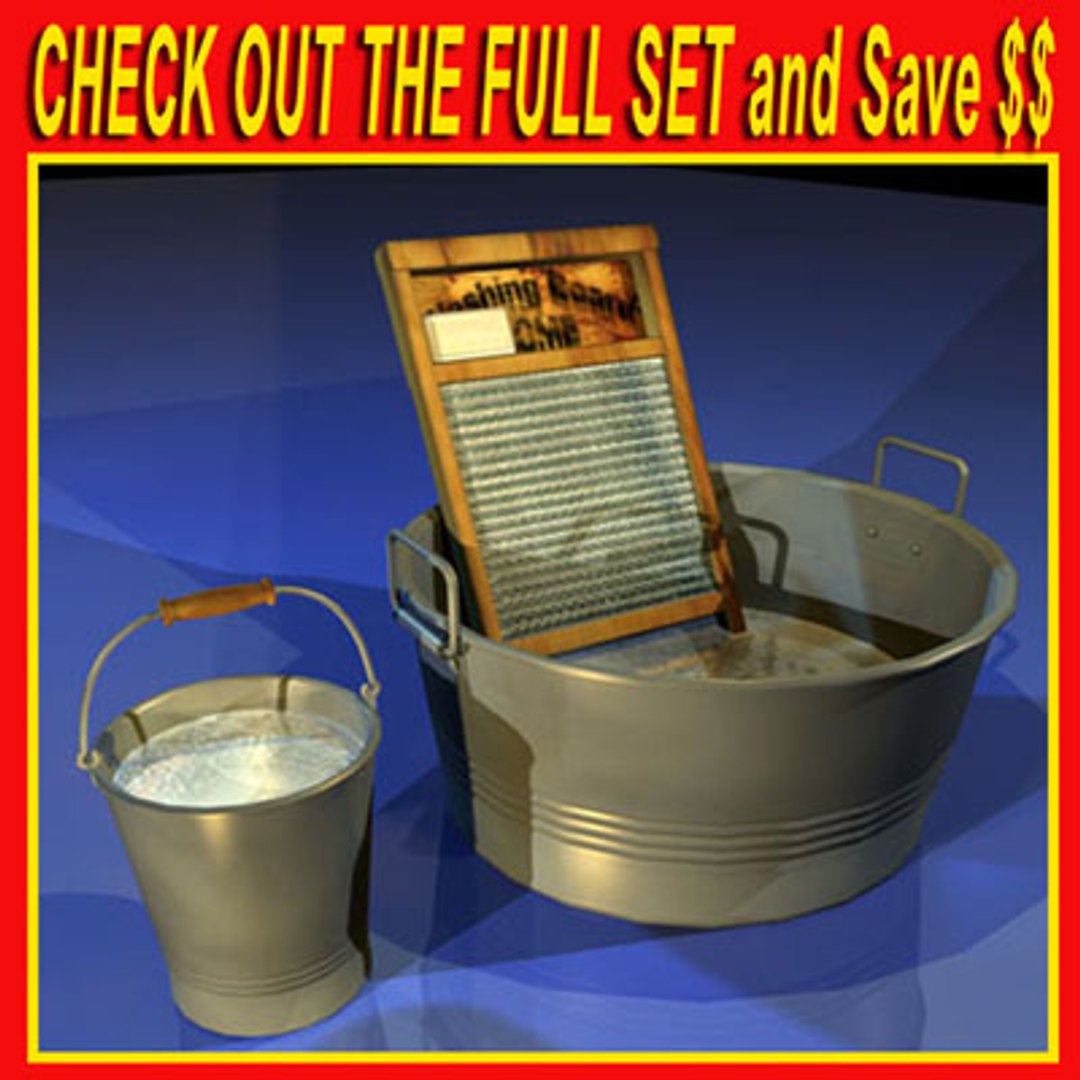 Washing Board 01 Washboard 3d Model