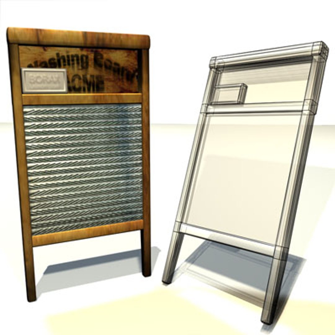 Washing Board 01 Washboard 3d Model