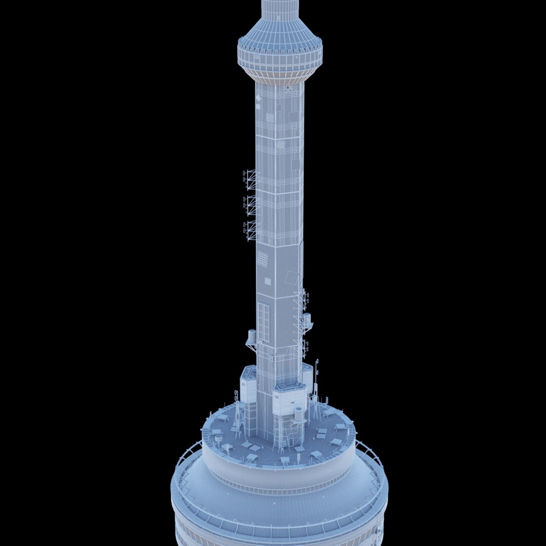 3d model toronto cn tower