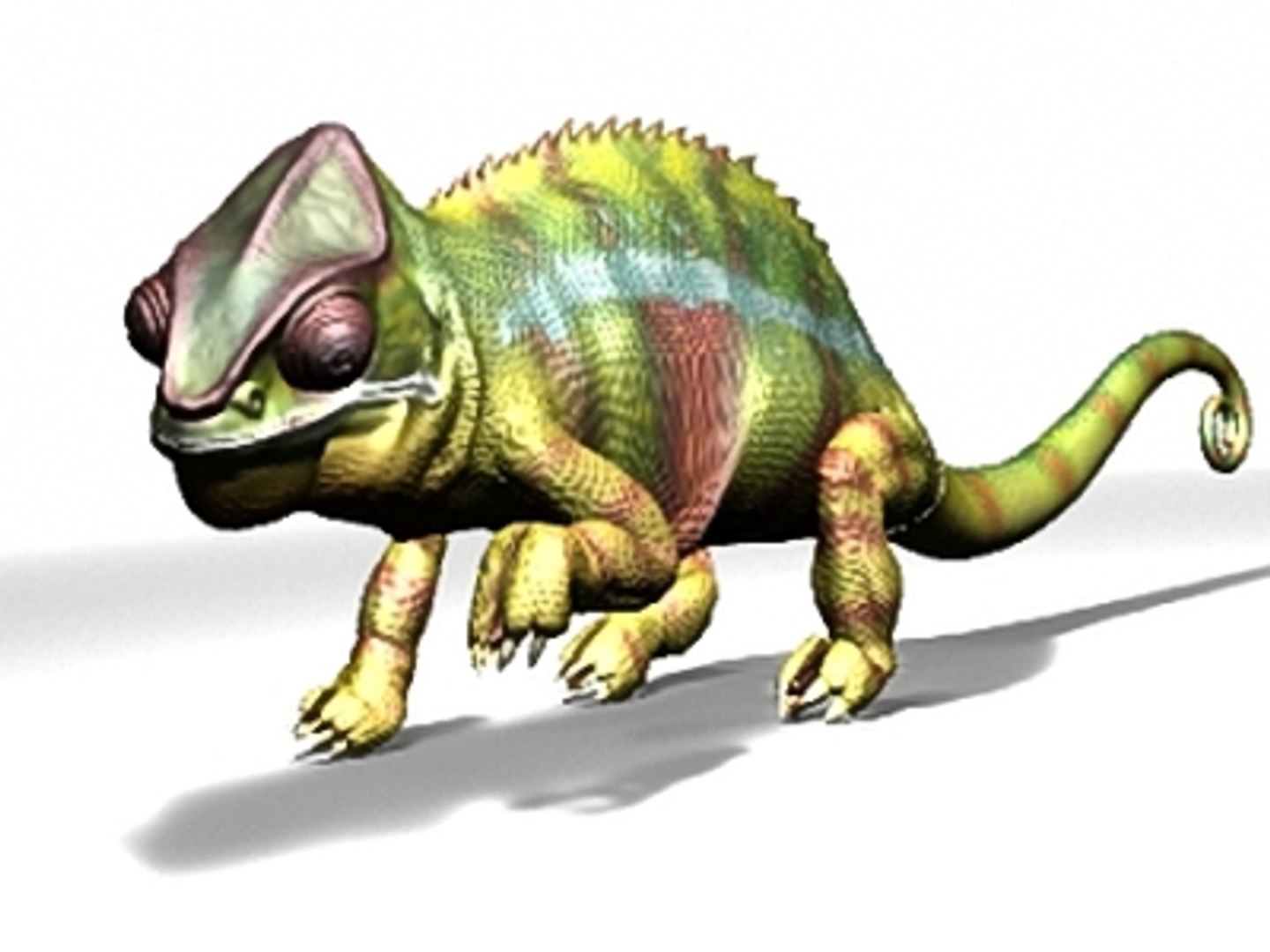 Chameleon Uv Resolution 3d Model