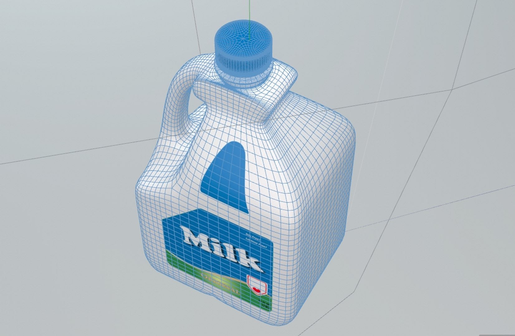 3d Plastic Milk Model