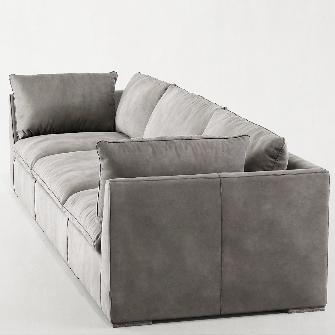 3D model restoration costera modular leather sofa - TurboSquid 1494126