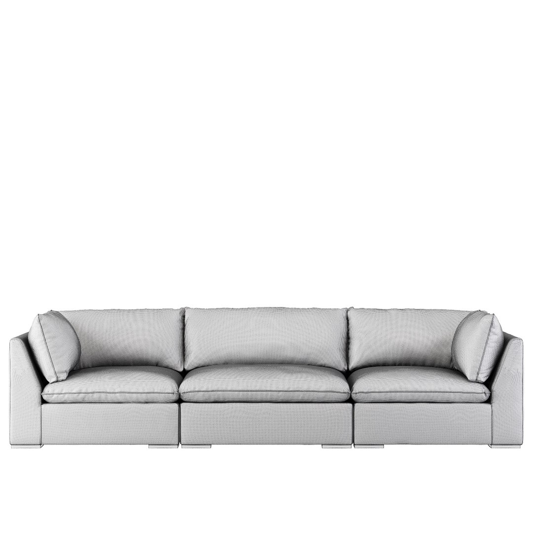 3D Model Restoration Costera Modular Leather Sofa - TurboSquid 1494126