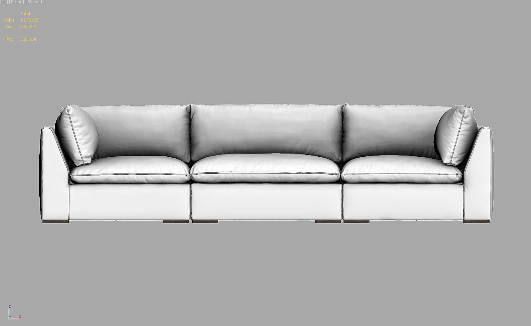 3D model restoration costera modular leather sofa - TurboSquid 1494126