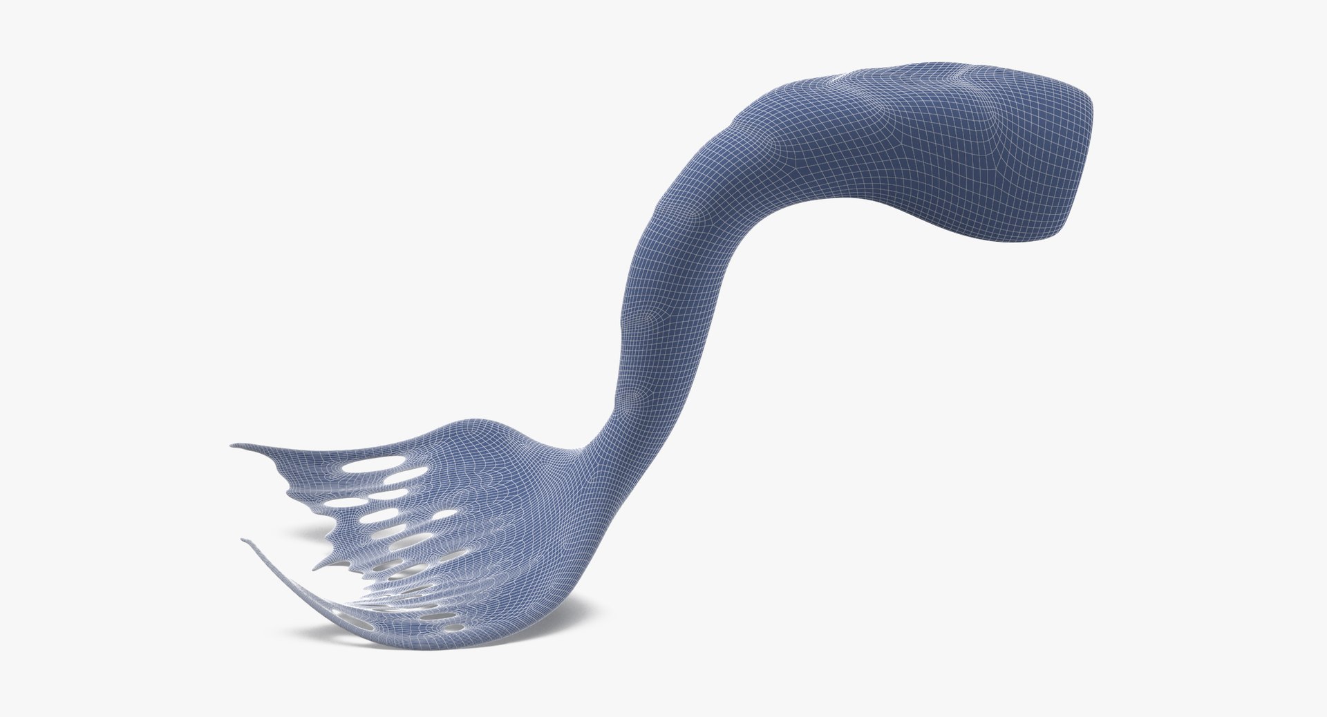 3D Model Mermaid Tail 02 Laying - TurboSquid 1239606