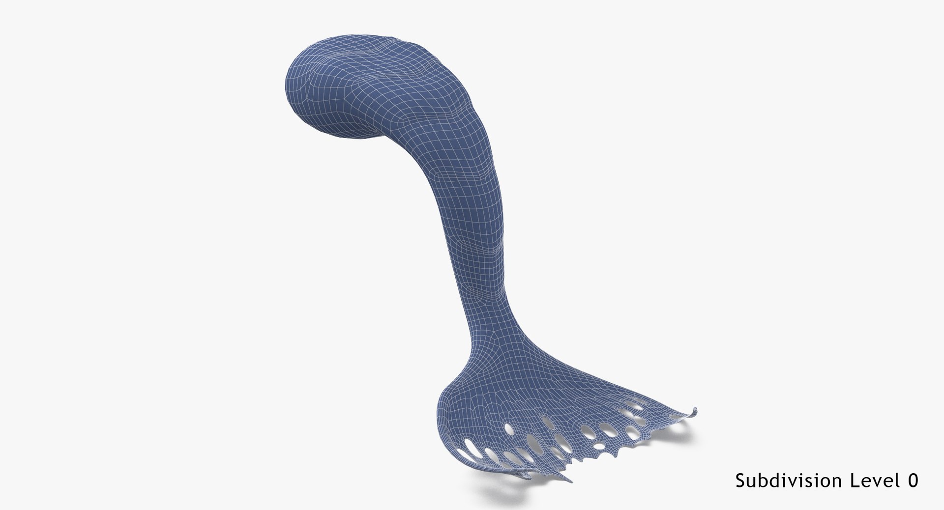 3D model mermaid tail 02 laying - TurboSquid 1239606