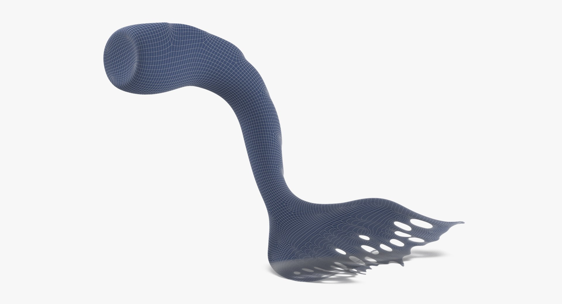 3D model mermaid tail 02 laying - TurboSquid 1239606