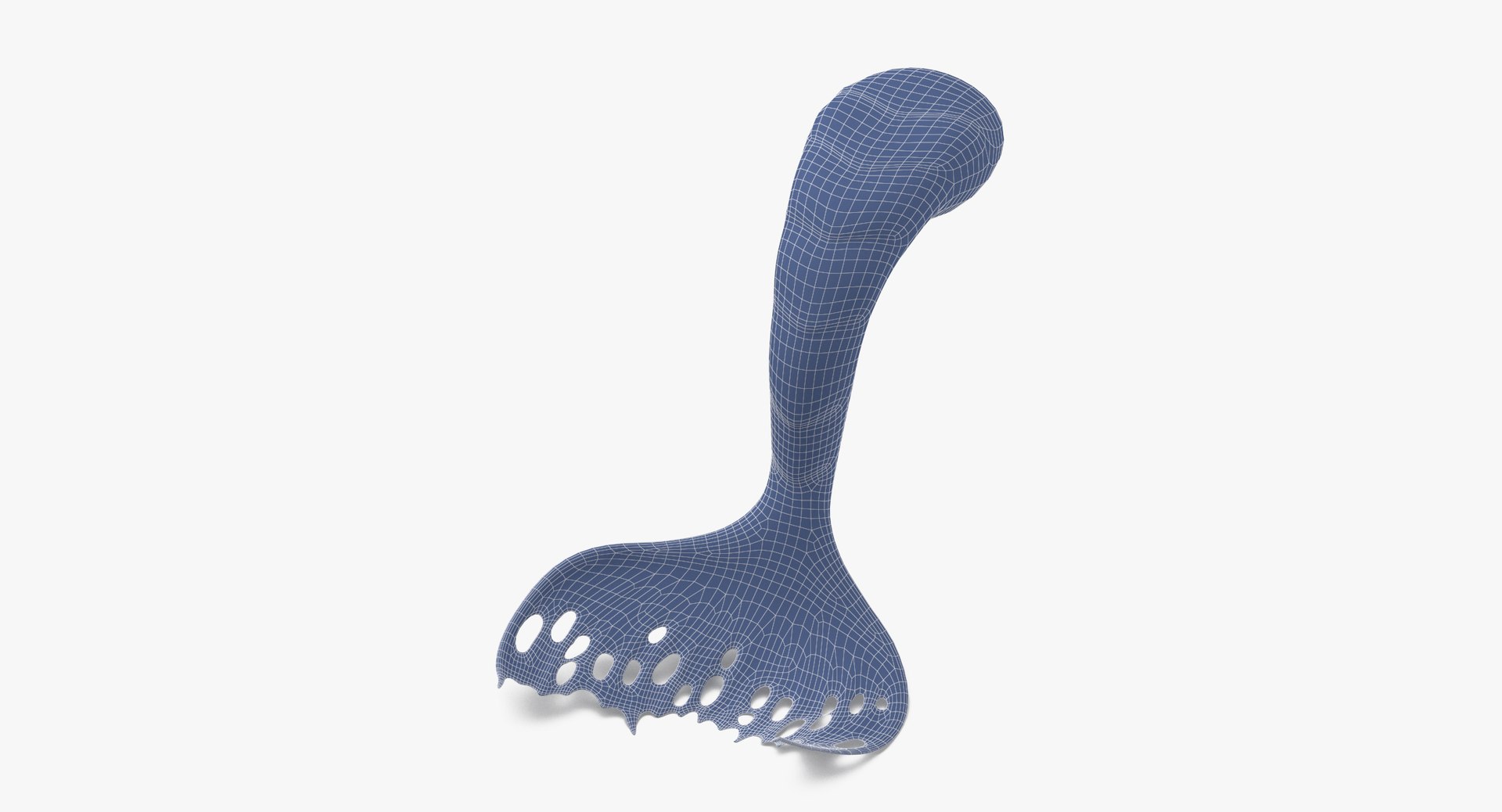 3D model mermaid tail 02 laying - TurboSquid 1239606