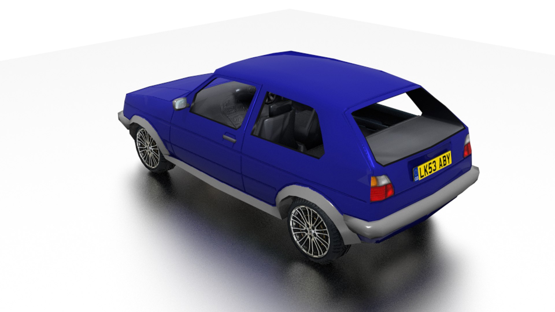 Car Background Games 3d Model