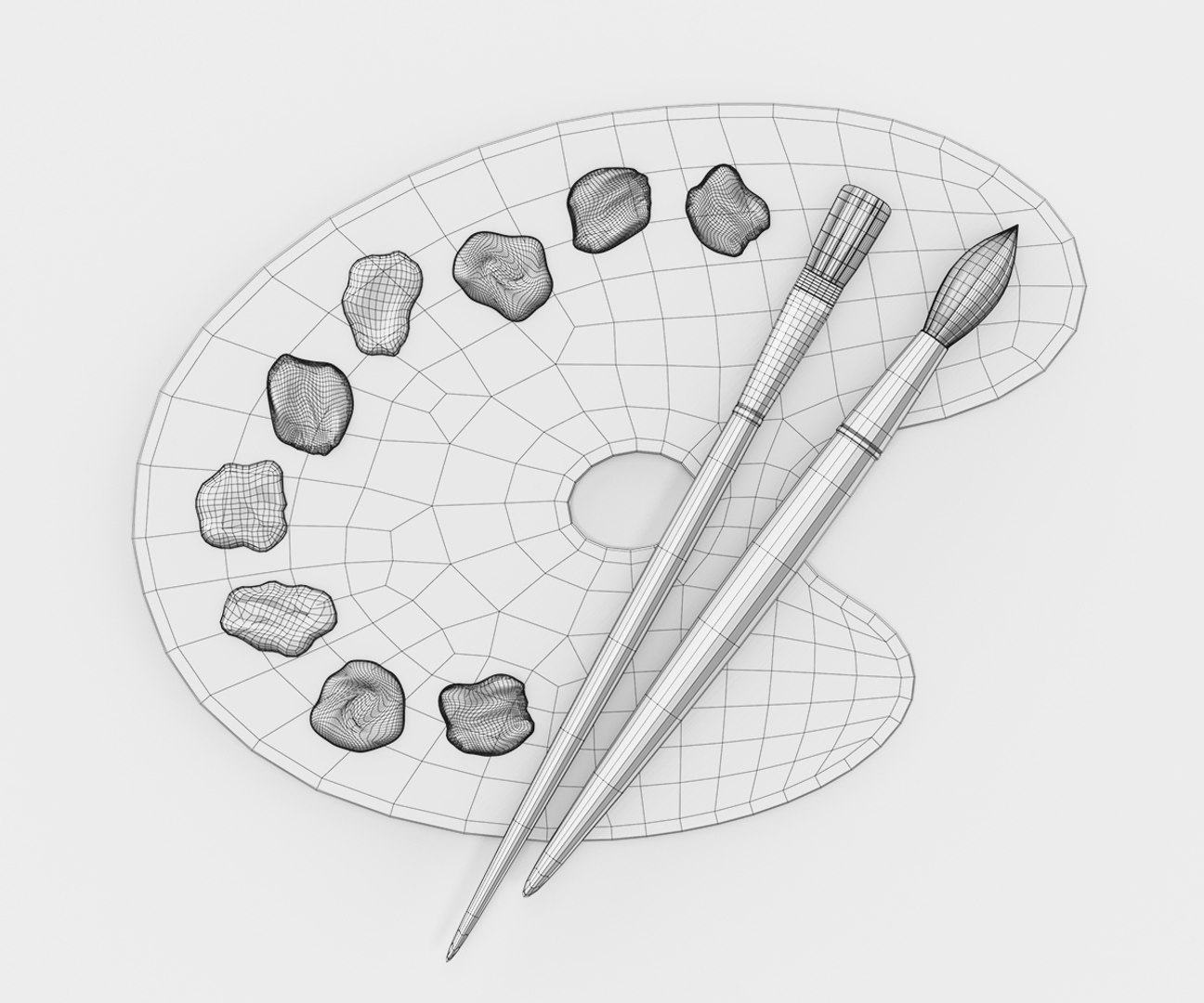 Artist Painting 3D Model - TurboSquid 1394678