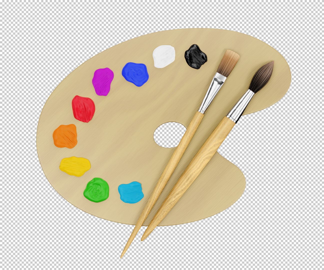 Artist Painting 3D Model - TurboSquid 1394678