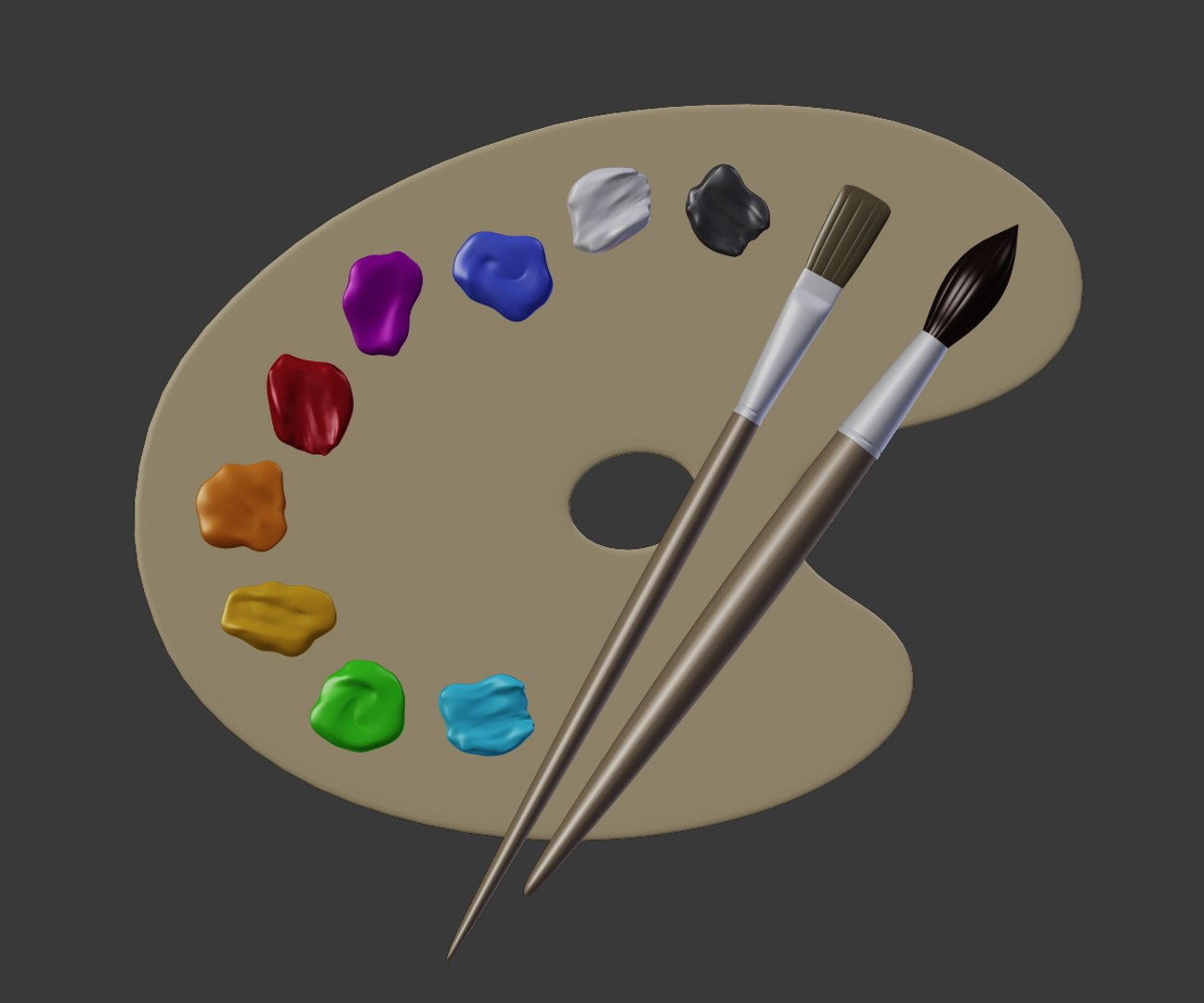 Artist Painting 3D Model - TurboSquid 1394678