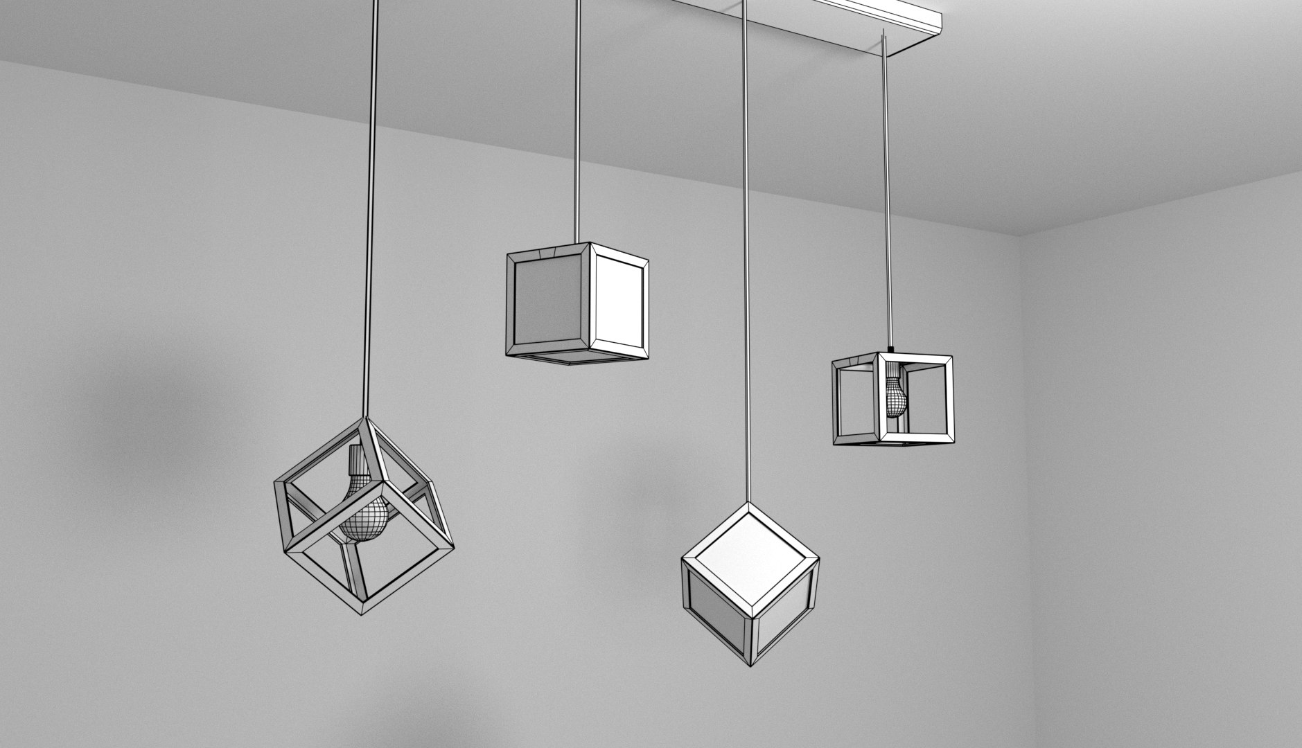 Cube Lamps 3D Model - TurboSquid 1483535