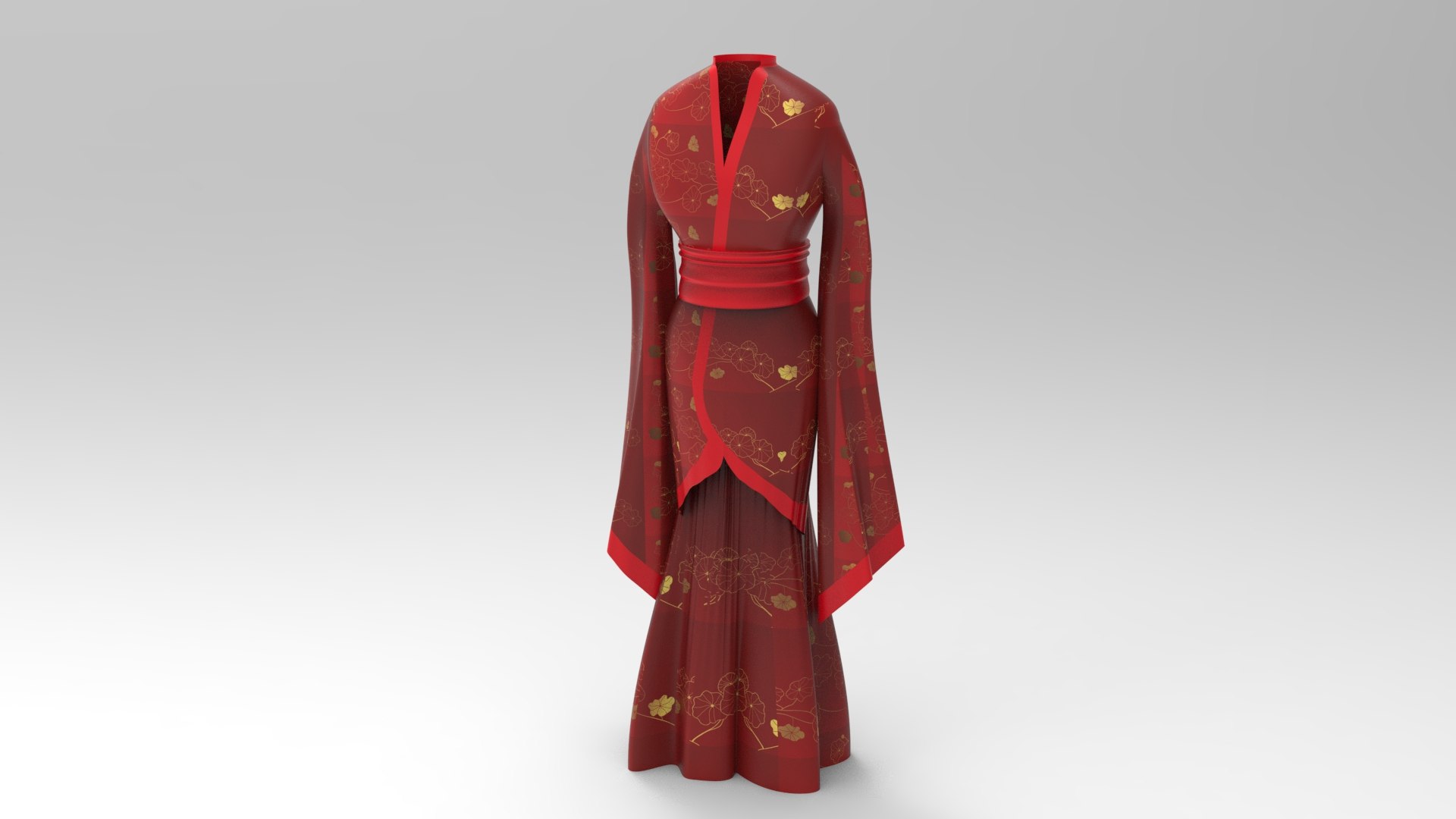 3D Hanfu Outfit - Chinese Dress - TurboSquid 2093560