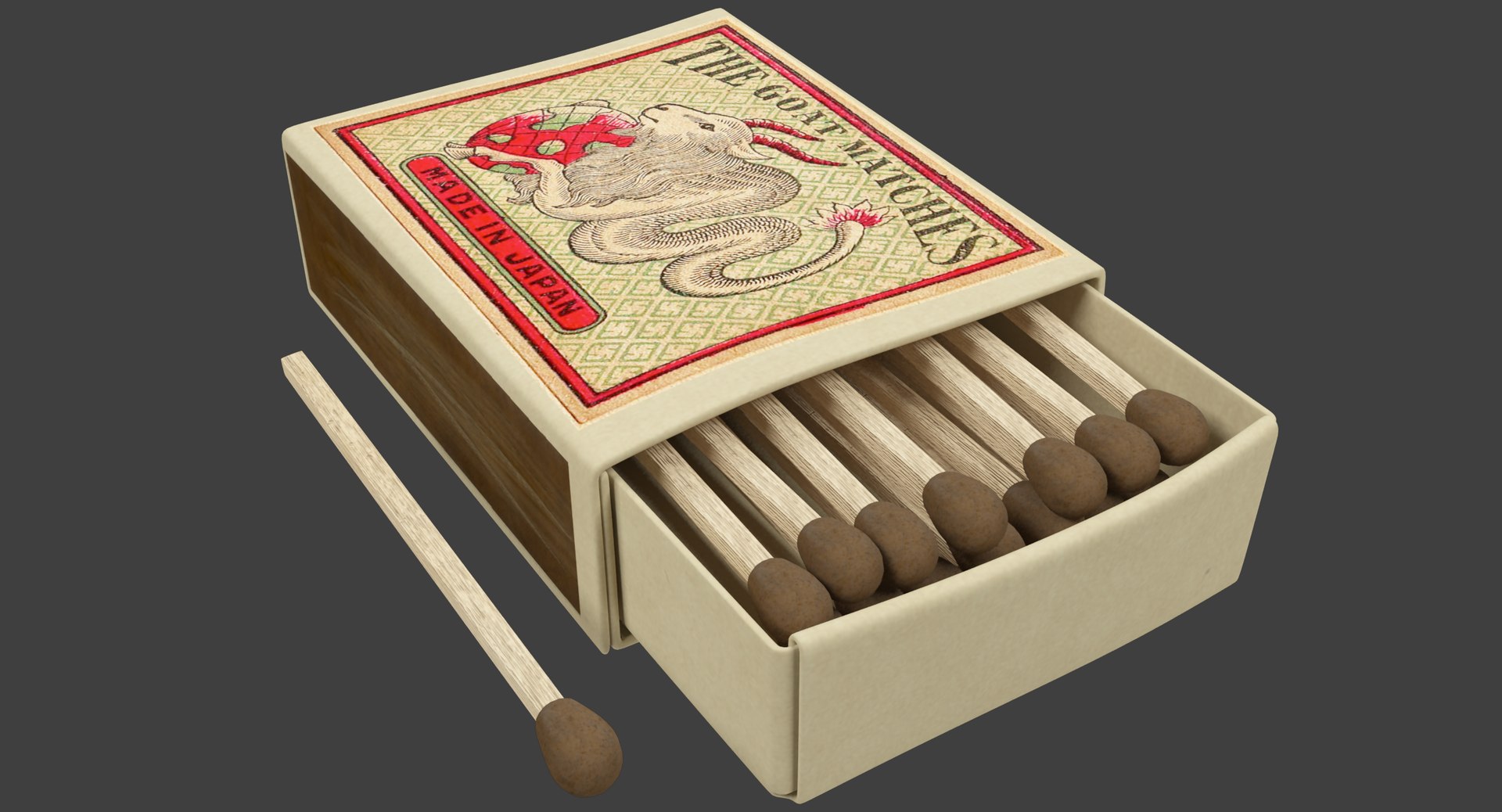 3D Model Matchbox Box Match - TurboSquid 1377304