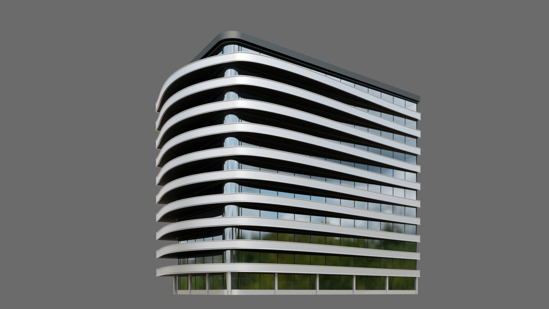 3D Modern Building - TurboSquid 2028996