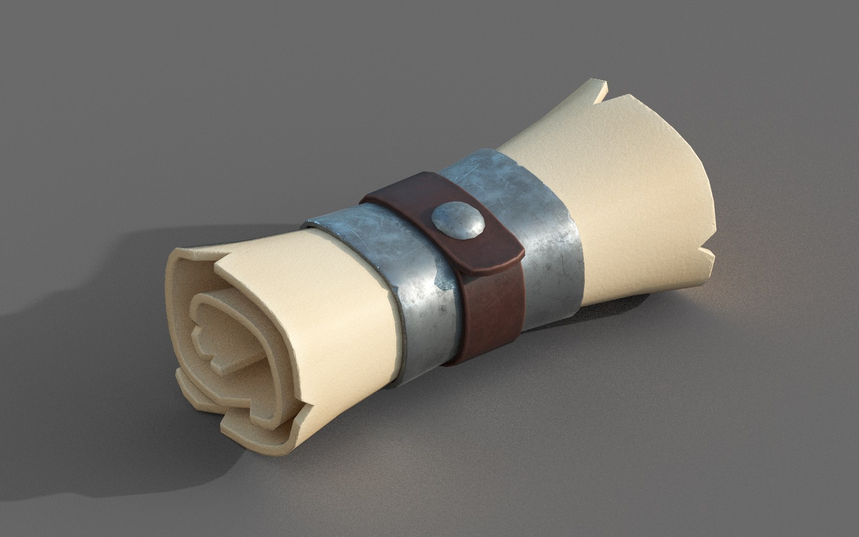 Stylized Scroll 3D Model - TurboSquid 1586249
