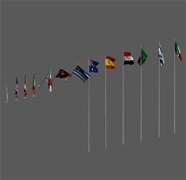 flag 3d 3ds