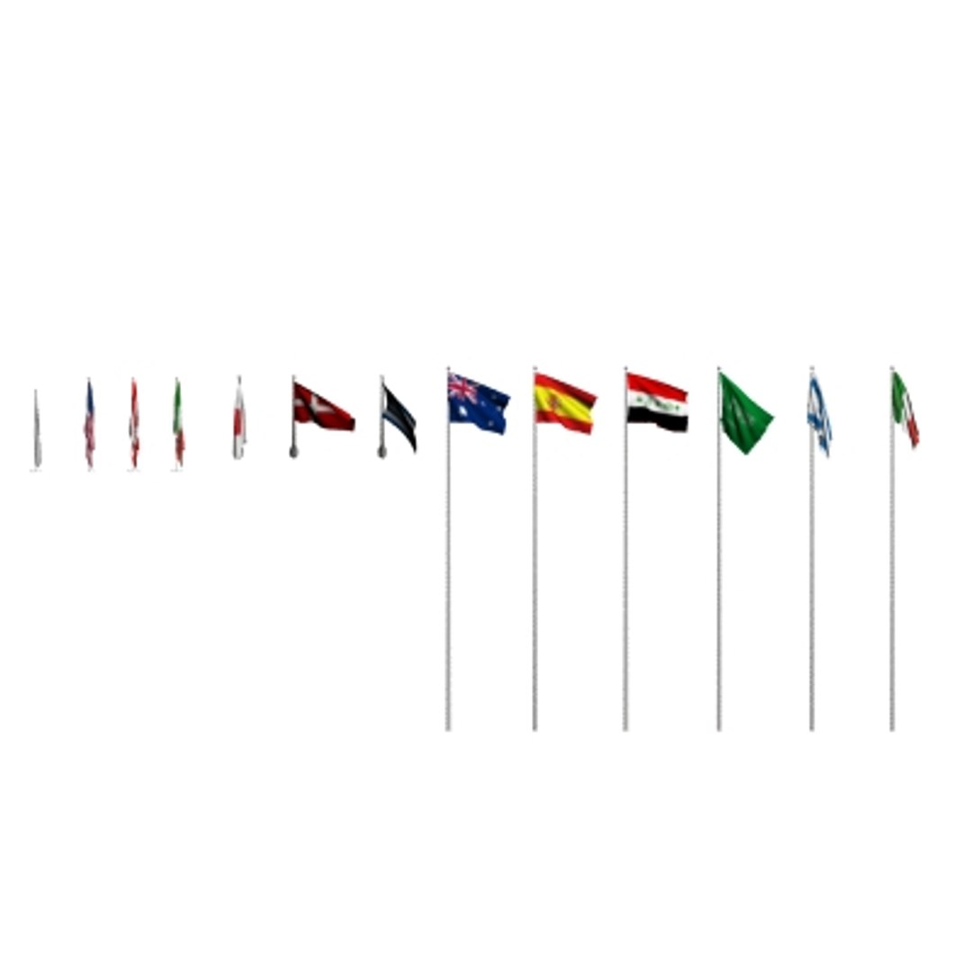 Flag 3d 3ds
