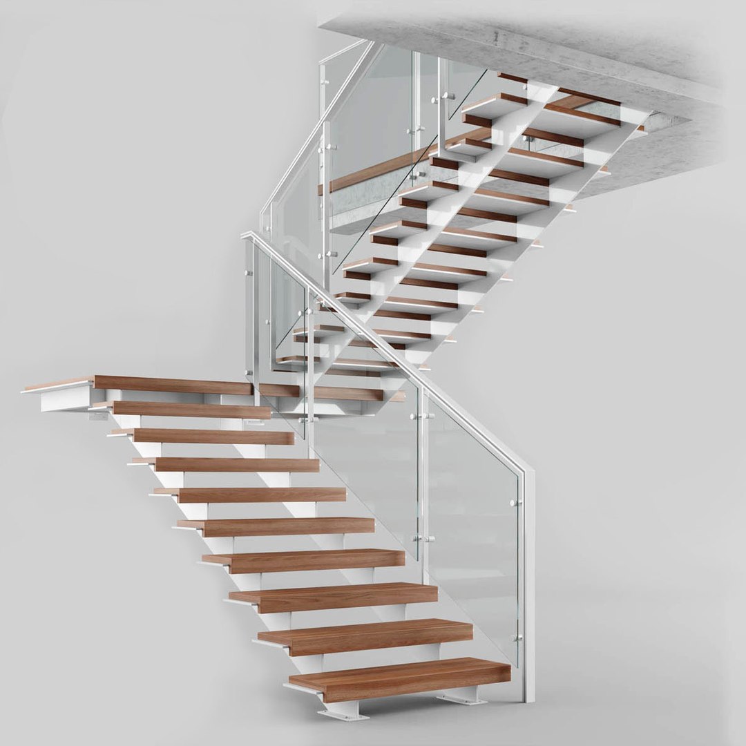 3D Modern Interior Stair 10 Model - TurboSquid 1841158