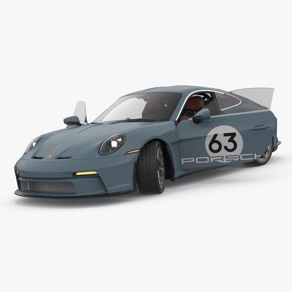 modelo 3d Auto deportivo Porsche 911 2024 azul aparejado - TurboSquid ...